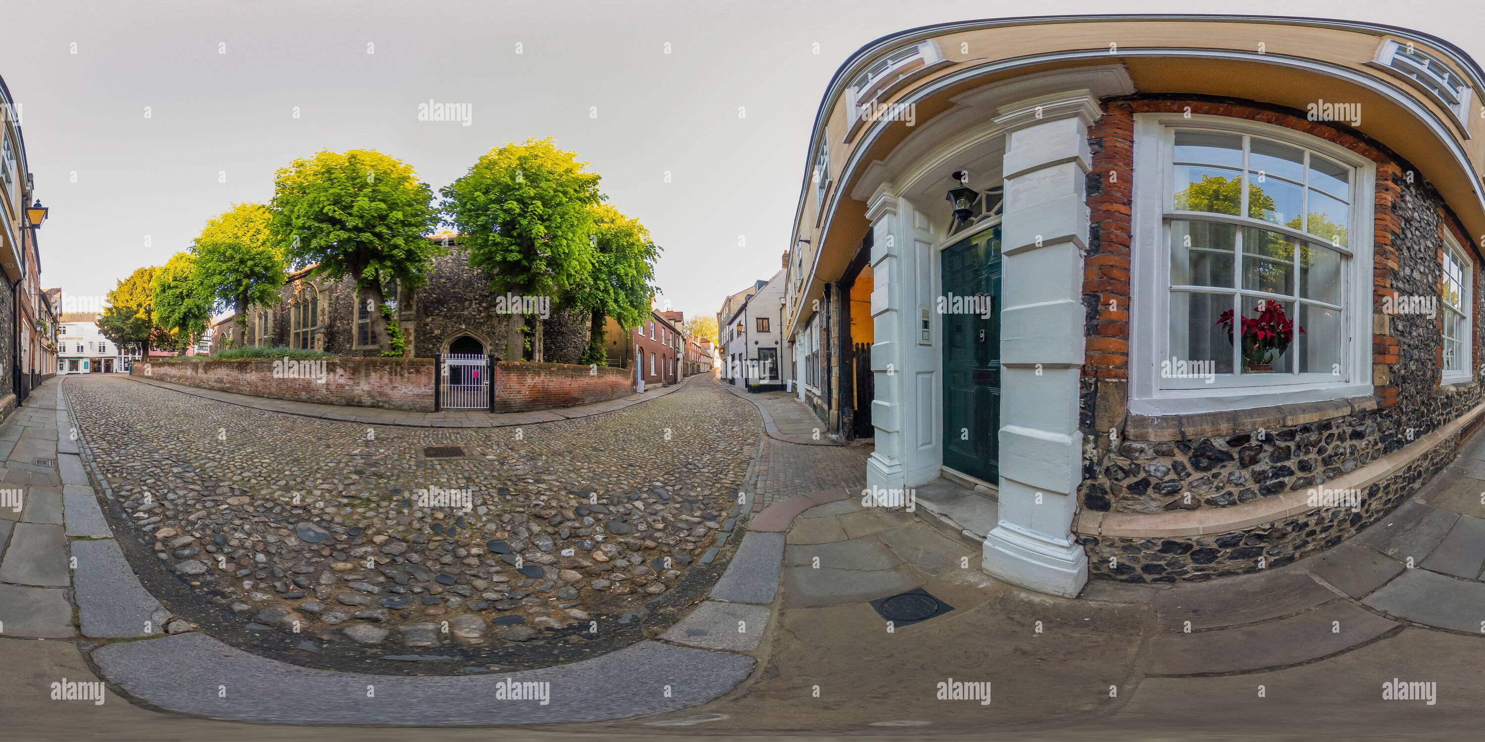 360° view of Norwich, Norfolk, UK – June 2021. Full spherical seamless ...