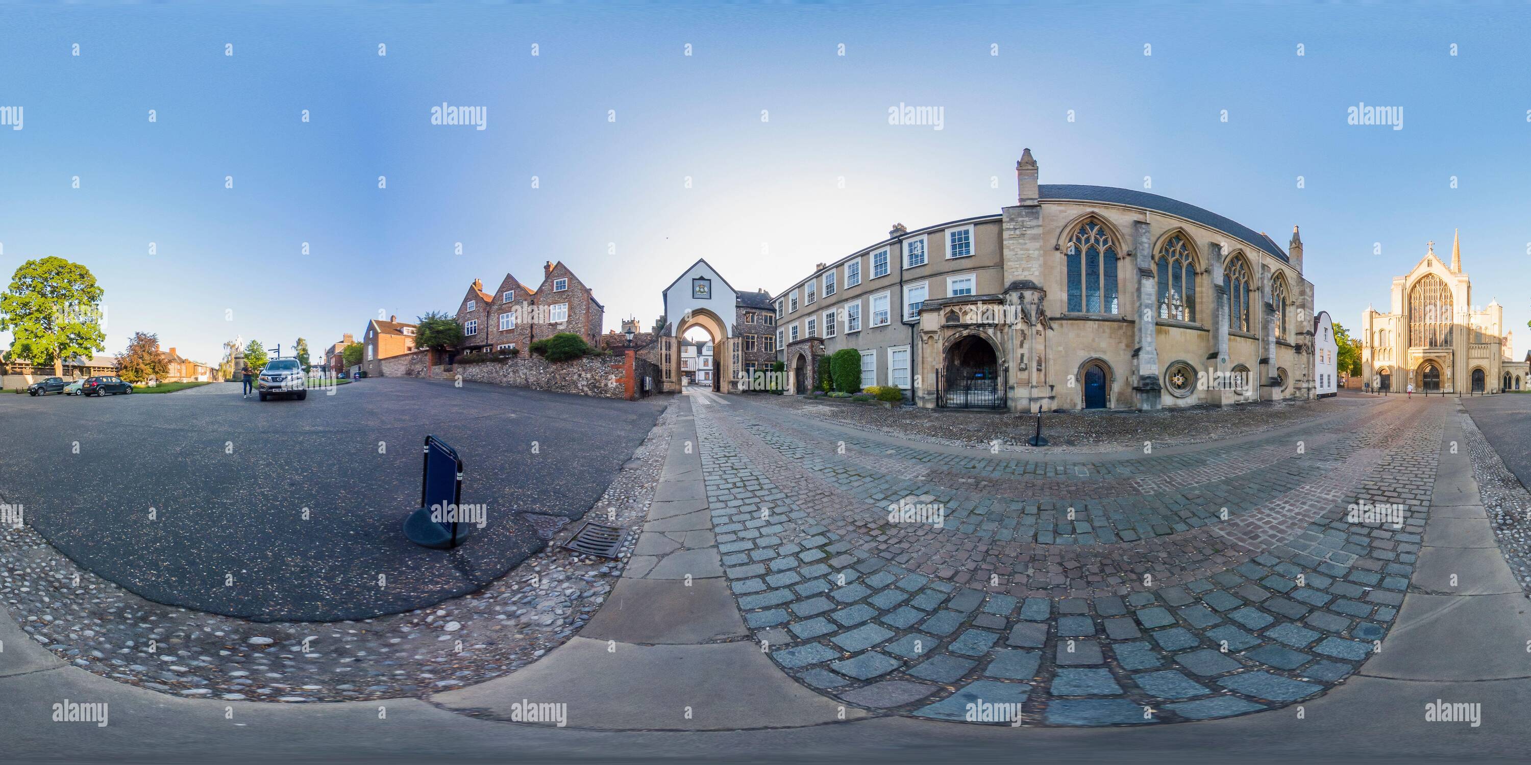 360° view of Norwich, Norfolk, UK – June 2021. Full spherical seamless ...