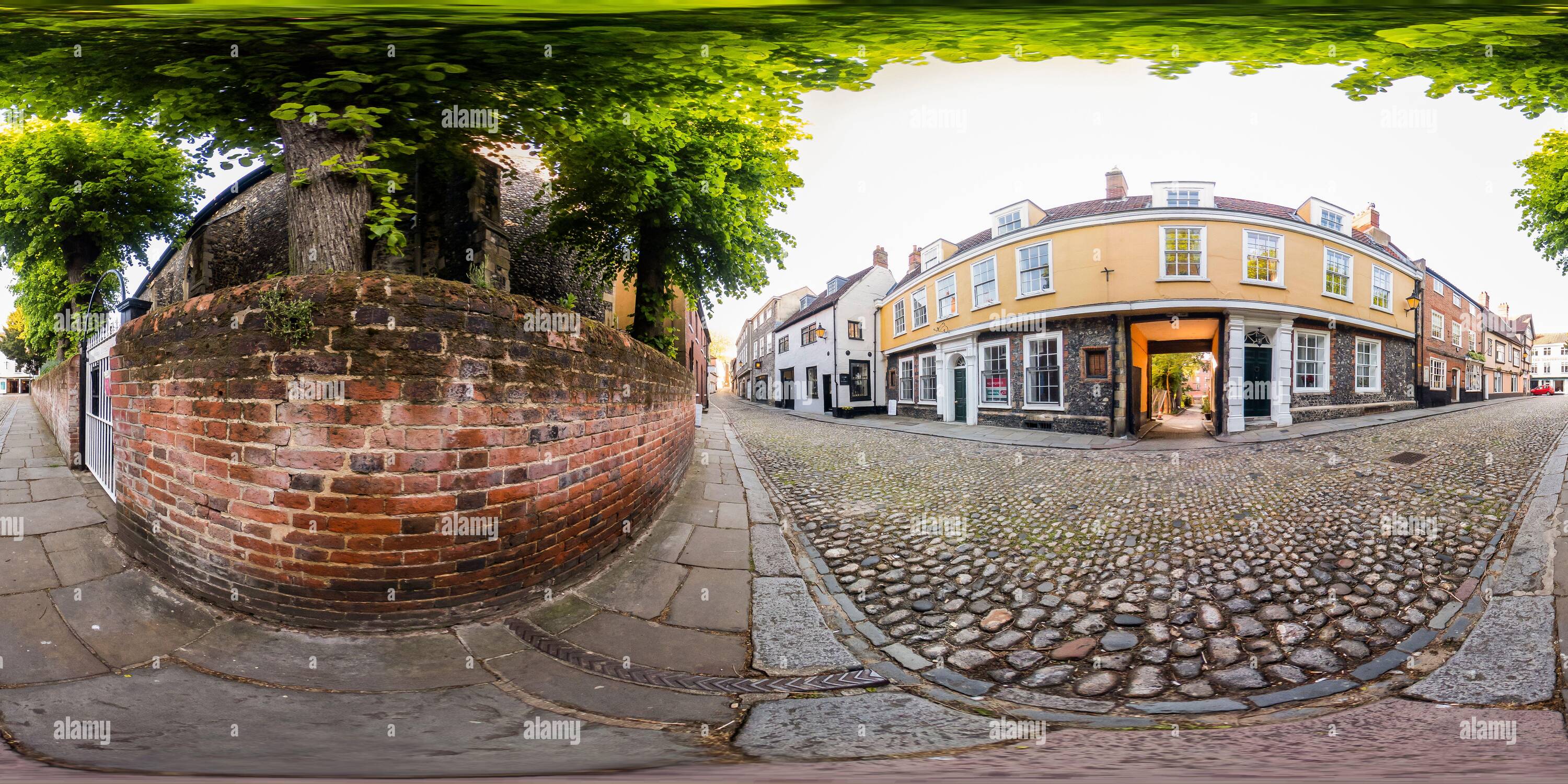 360° view of Norwich, Norfolk, UK – June 2021. Full spherical seamless ...