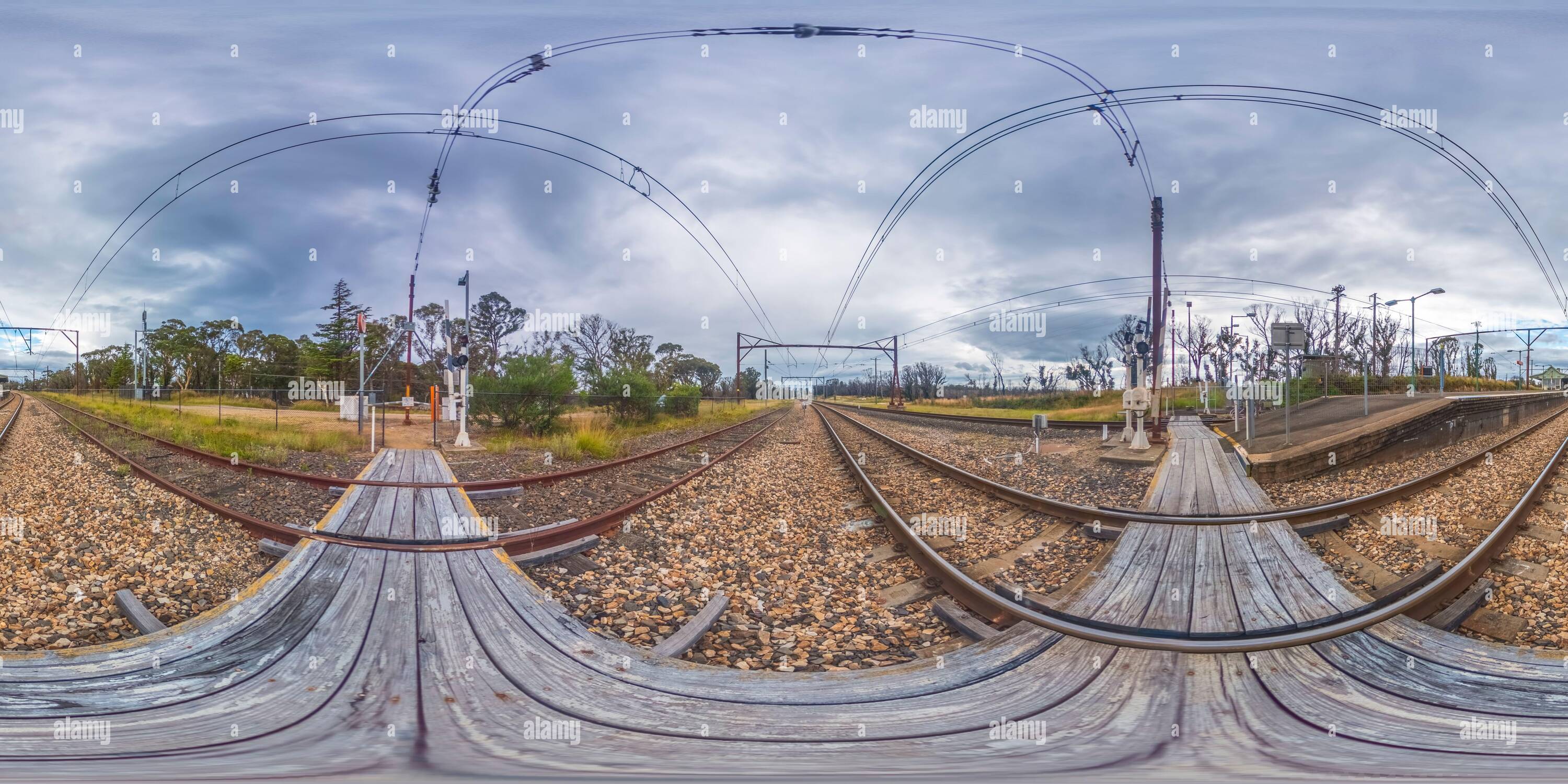 360° view of Spherical 360 panorama photograph of the Bell Railway ...