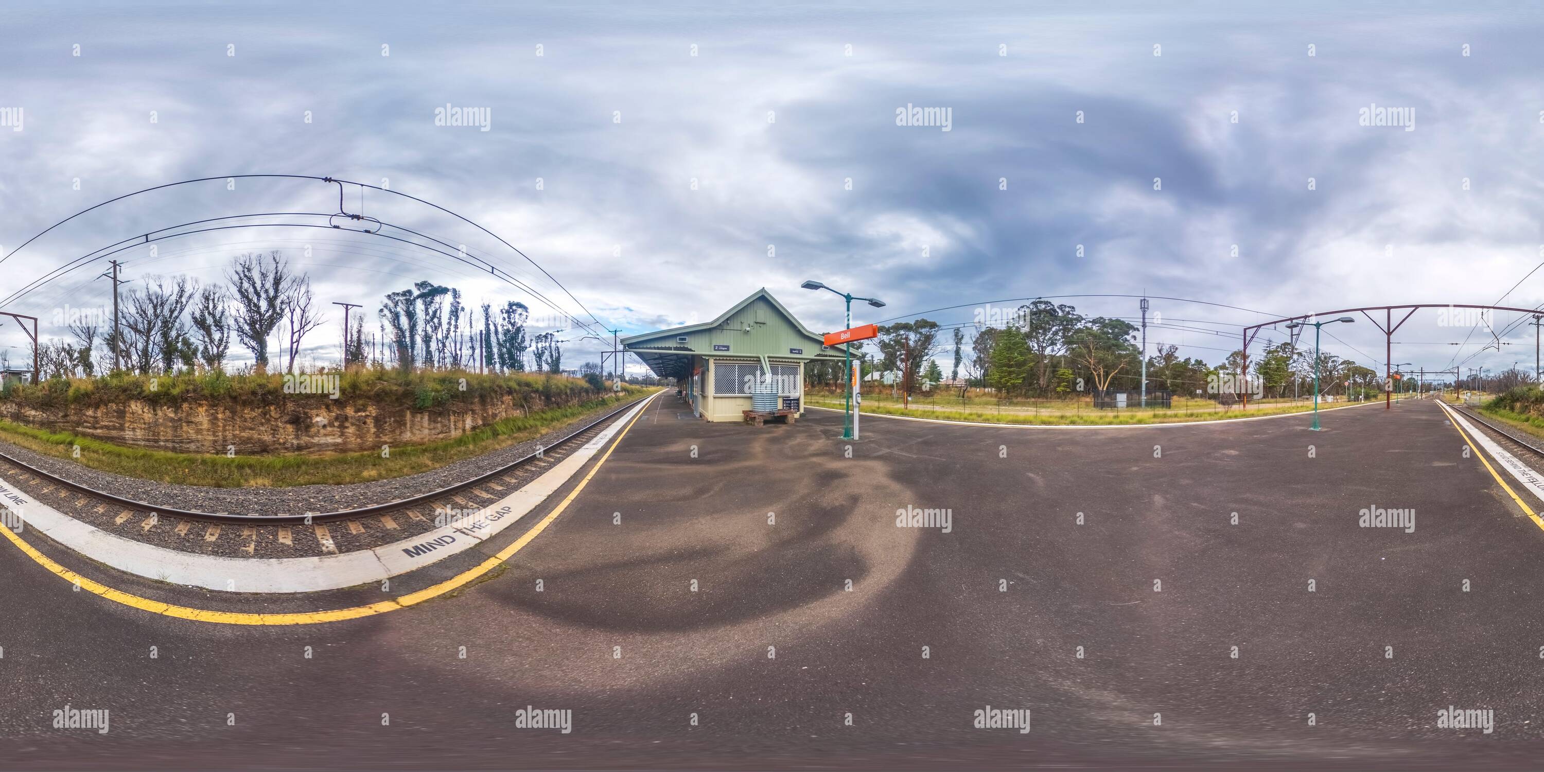 360° view of Spherical 360 panorama photograph of the Bell Railway ...