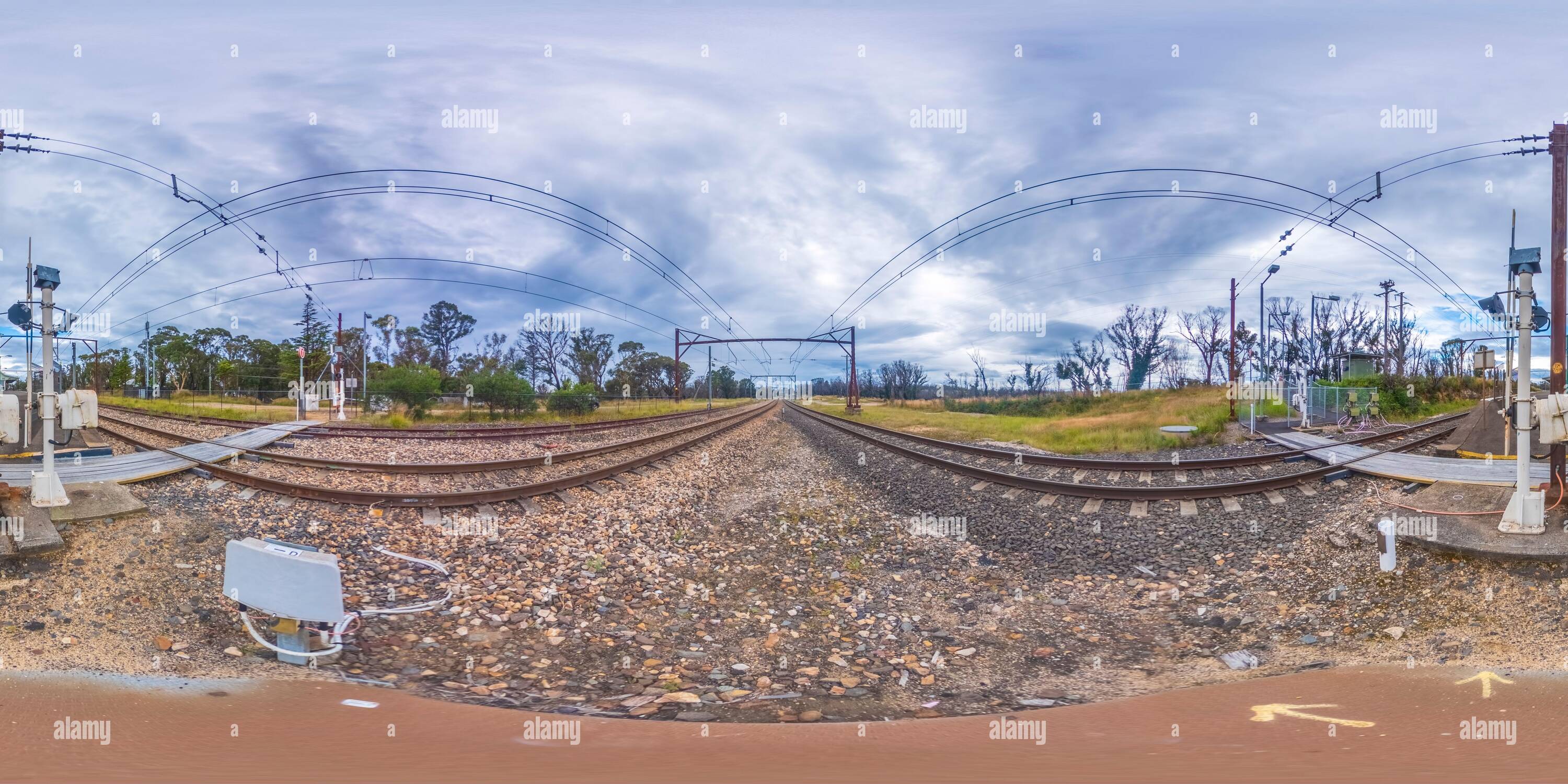 360° view of Spherical 360 panorama photograph of the Bell Railway ...