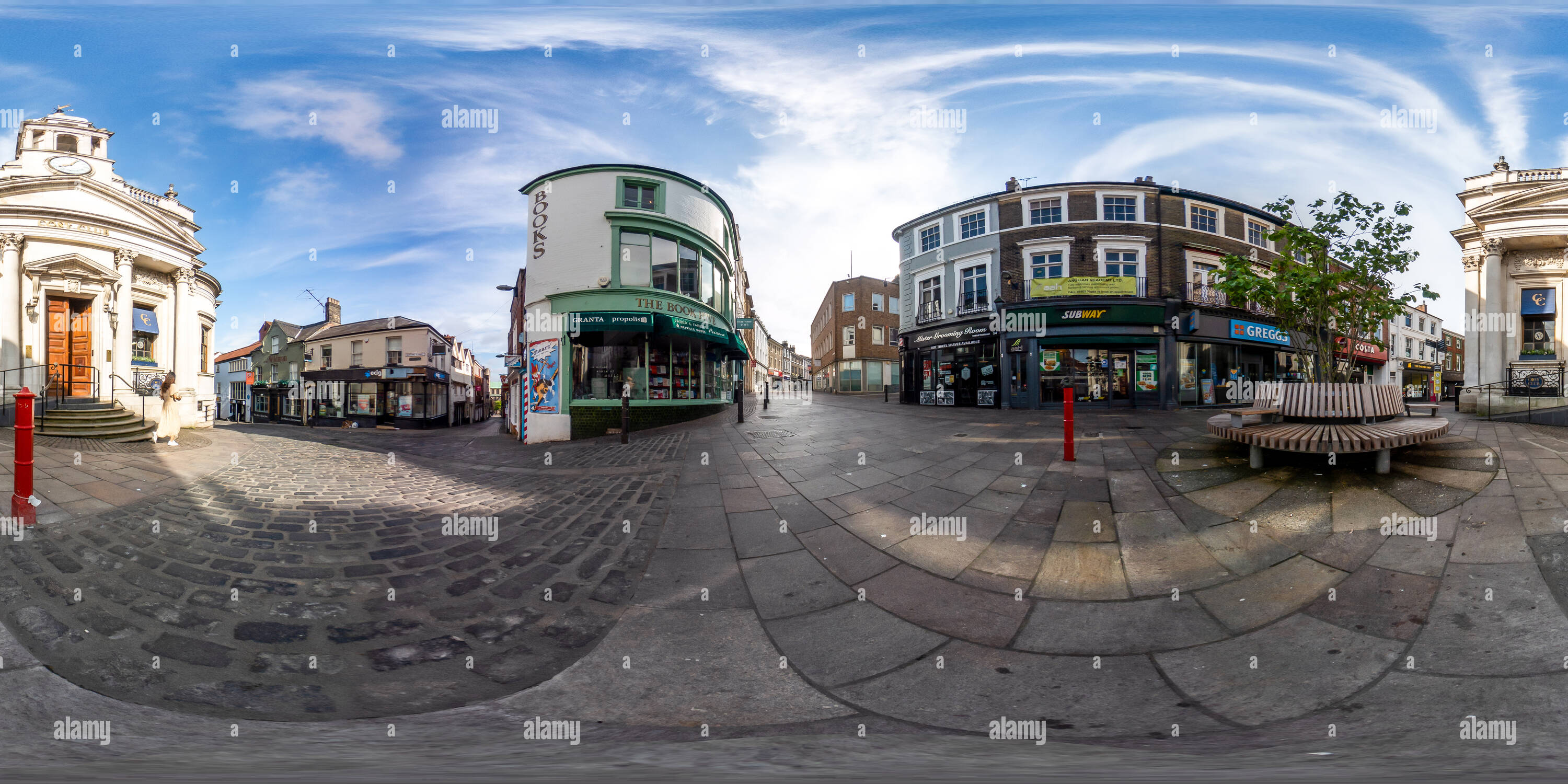 360° view of A view down London Street, Norwich - Alamy