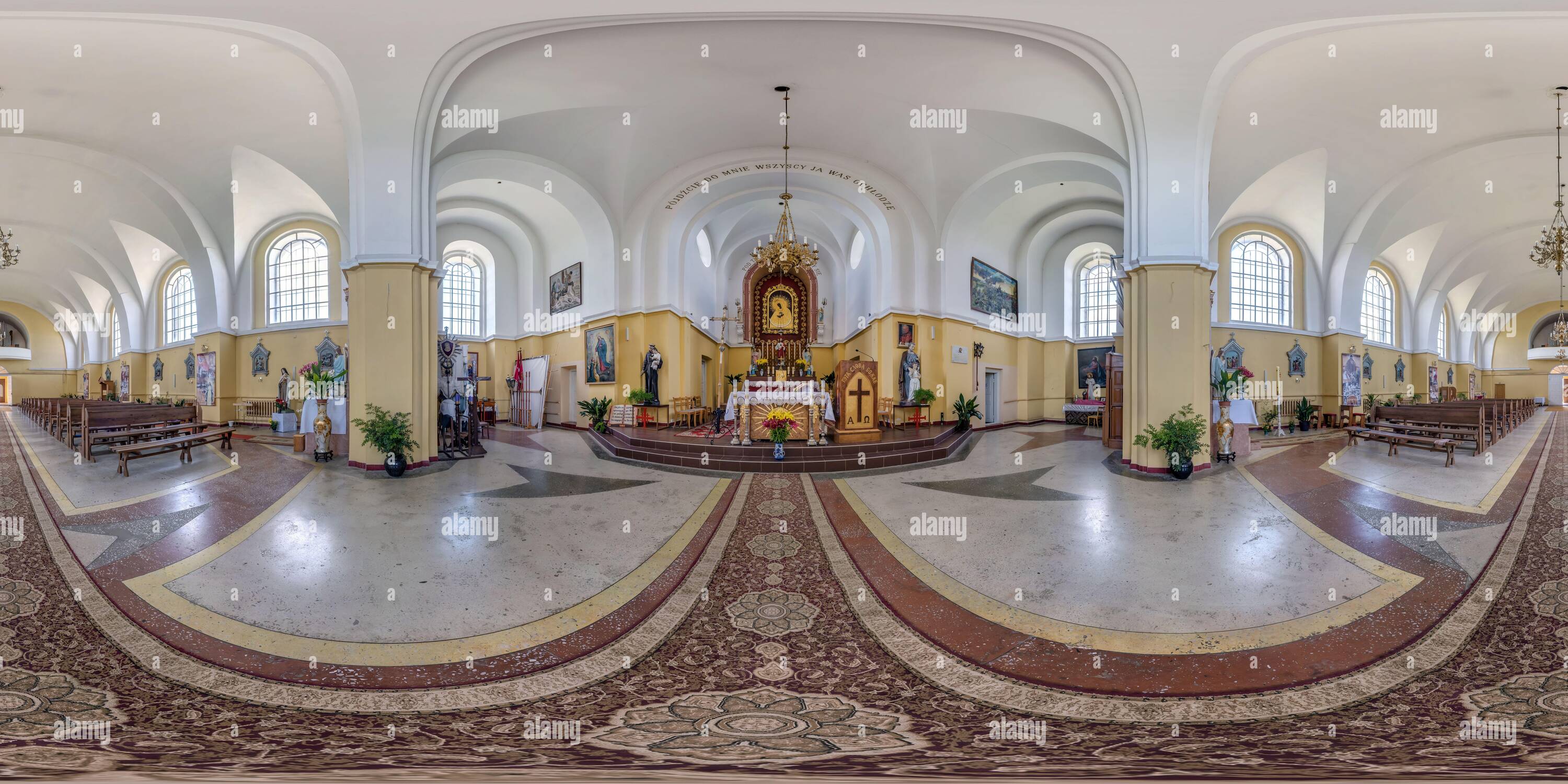 360° view of WOISTOM, BELARUS - JULY 2020: Full spherical seamless hdri ...