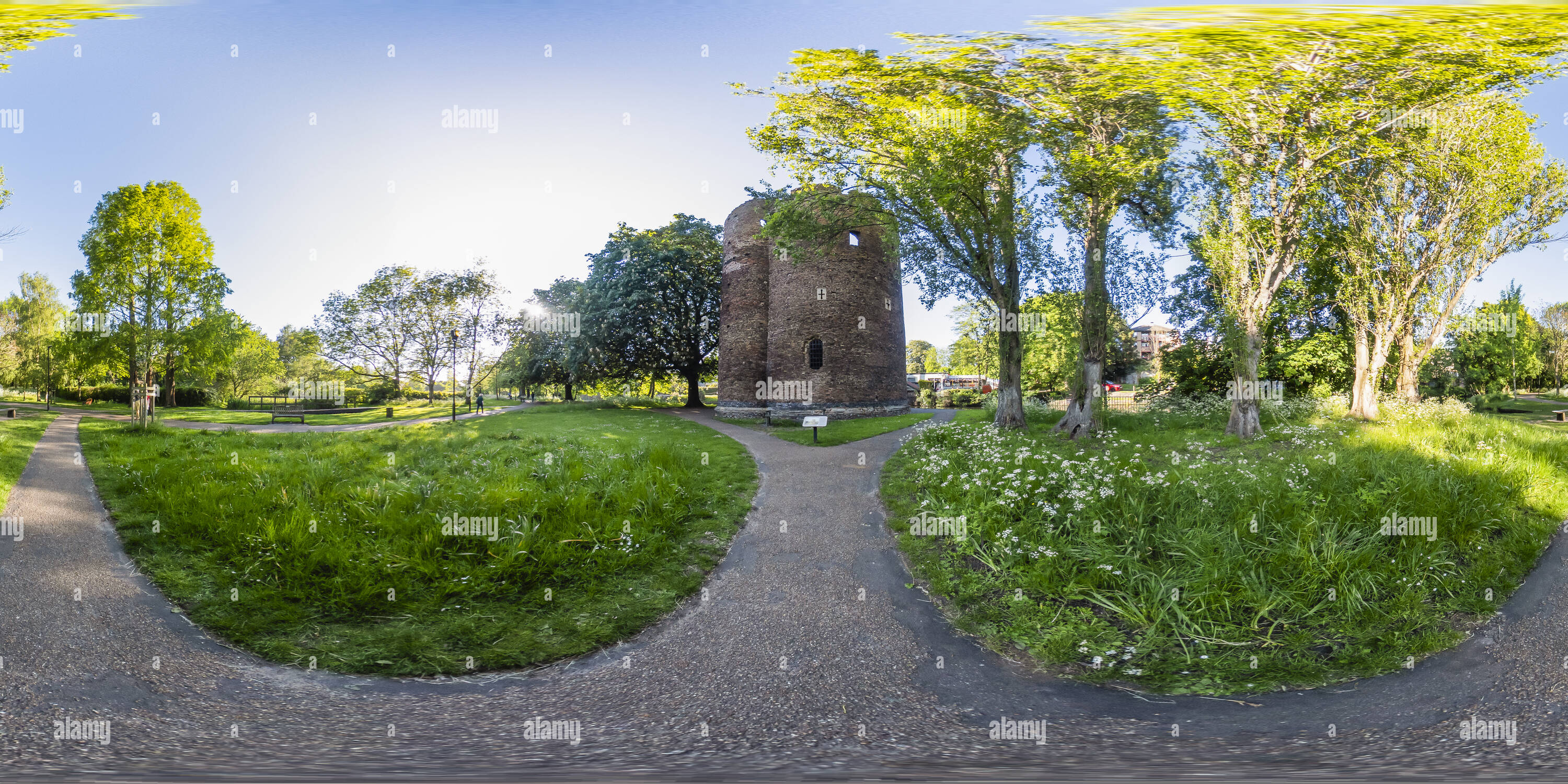 360° view of Cow Tower, Norwich - Alamy