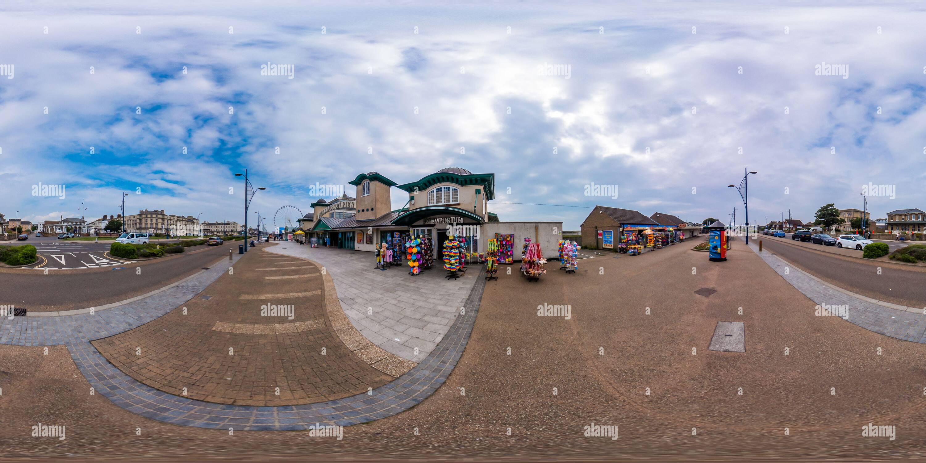 360° view of Great Yarmouth, Norfolk, UK – July 2021. A view of the ...