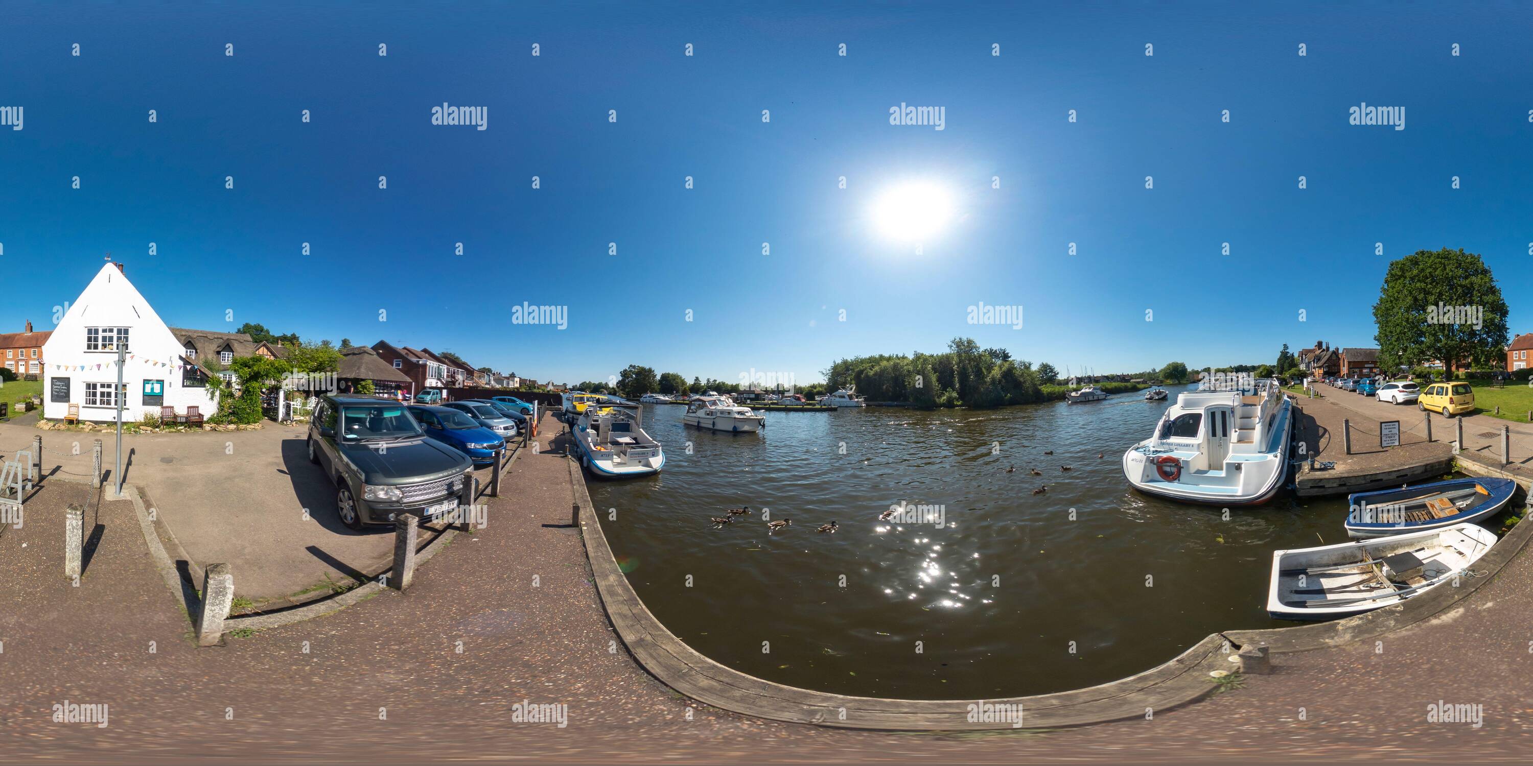 360° view of Horning, Norfolk, UK – July 2021. The small village of ...