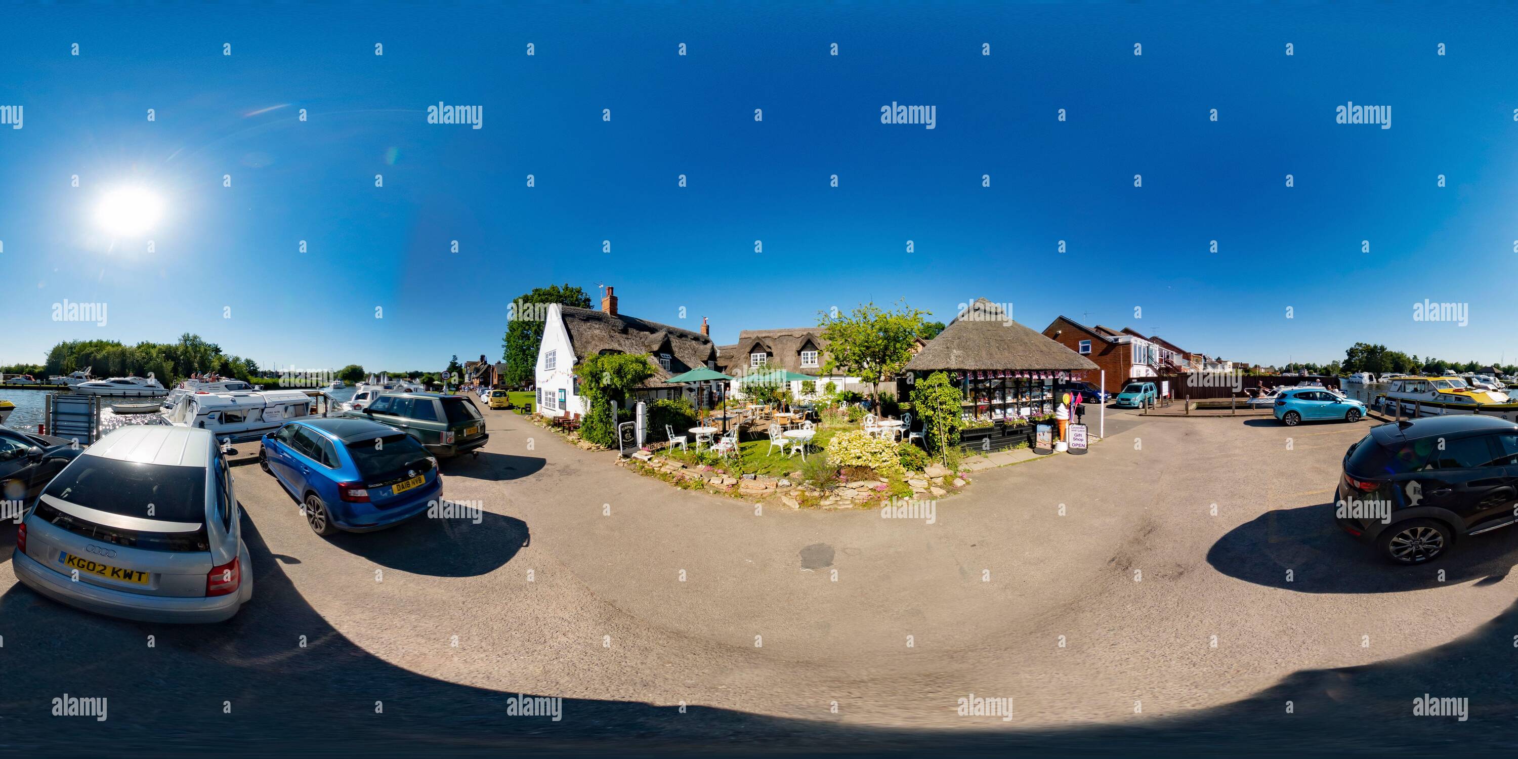 360° view of Horning, Norfolk, UK – July 2021. The small village of ...