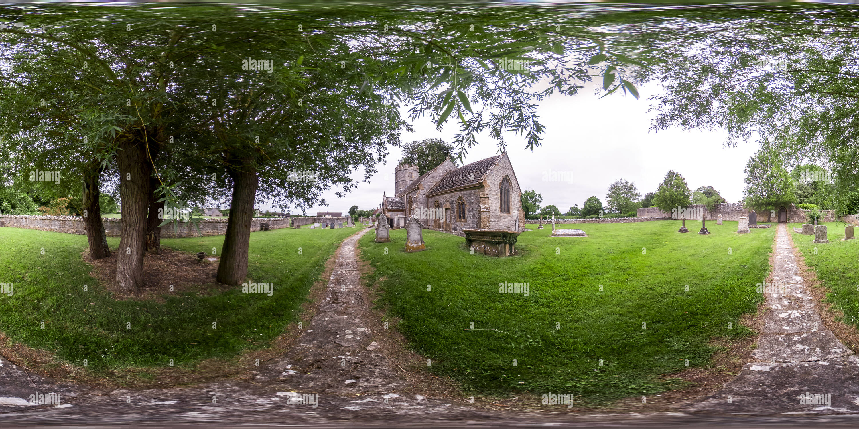 360° view of St Mary Magdalene Church in Sparkford, Somerset - Alamy