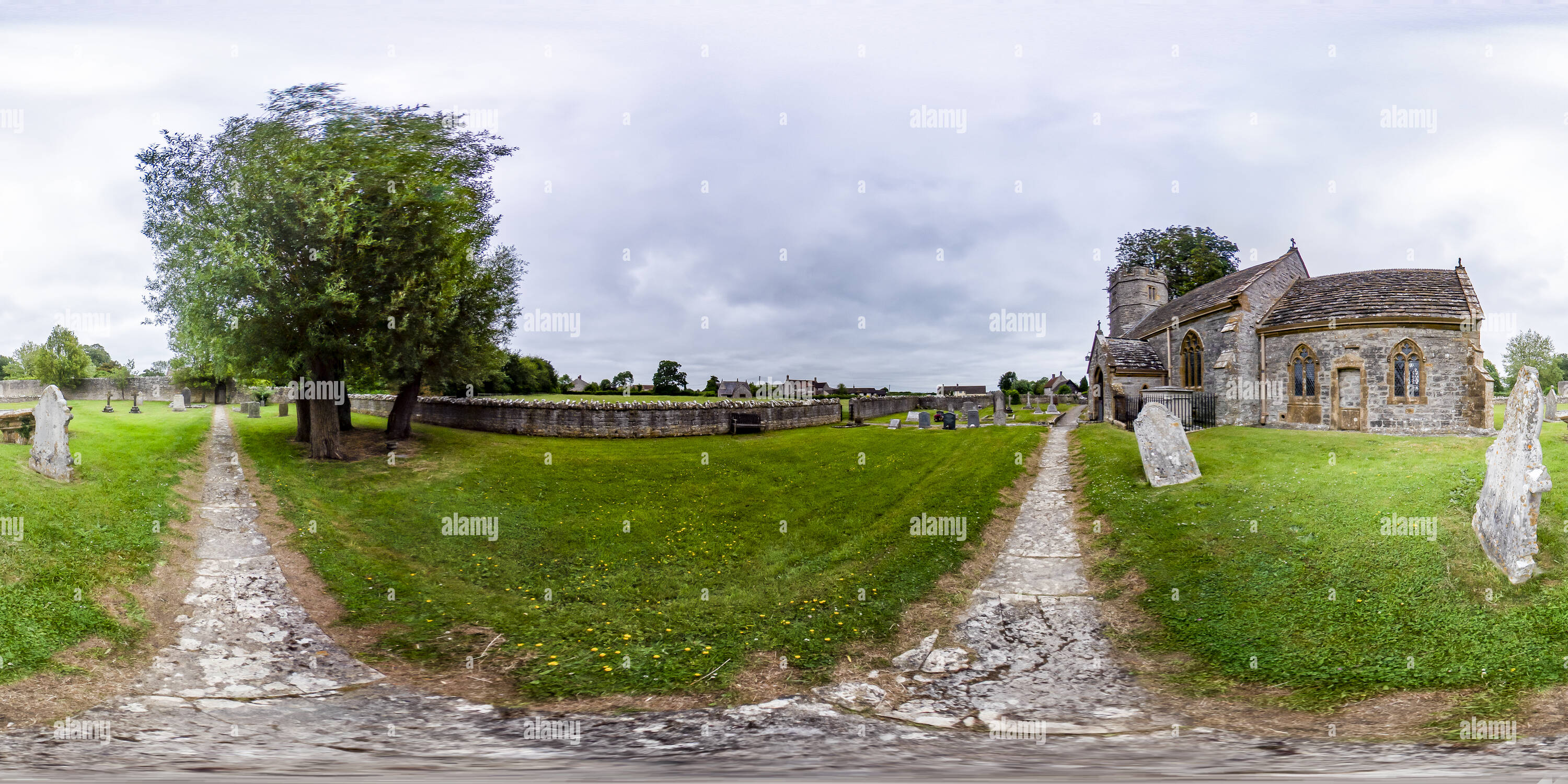 360° view of St Mary Magdalene Church in Sparkford, Somerset - Alamy