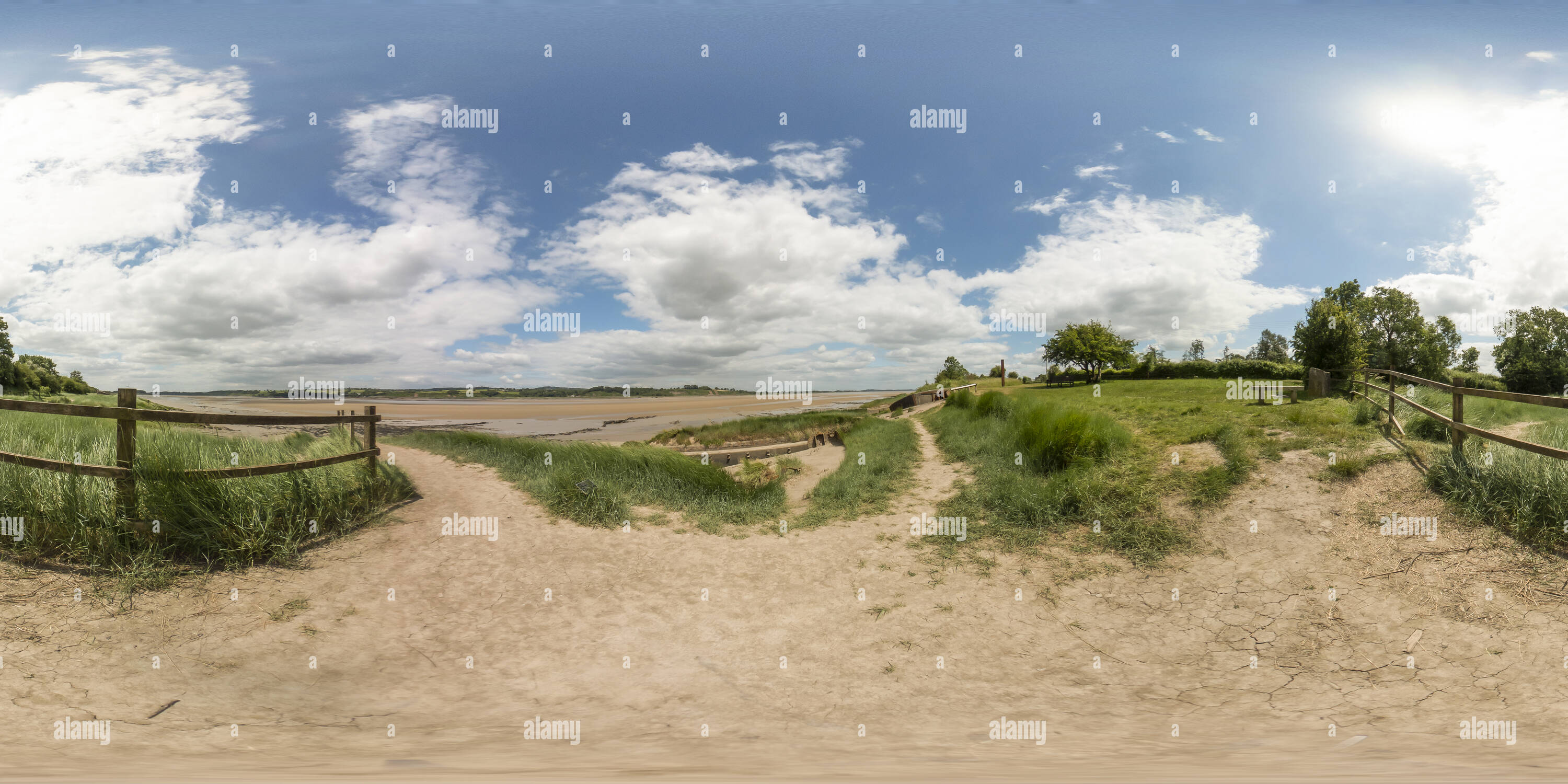 360° view of River Severn Estuary - Alamy