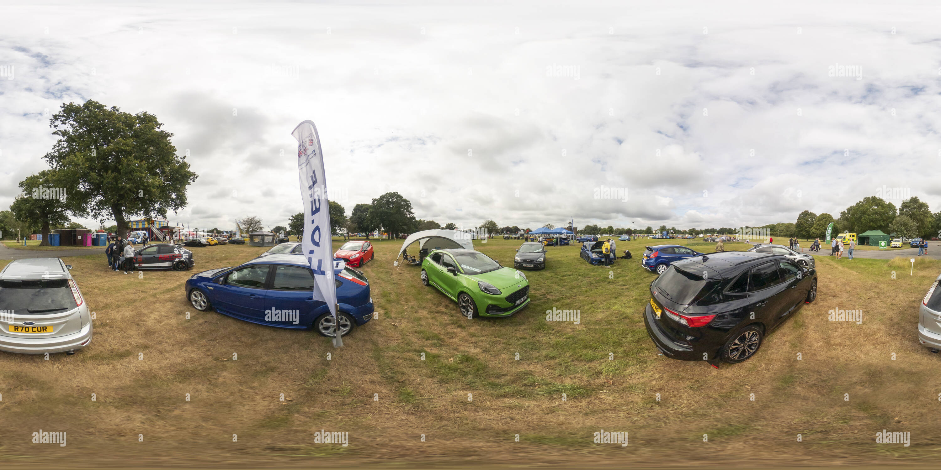360° view of Ford Owners Club meet, Ipswich - Alamy