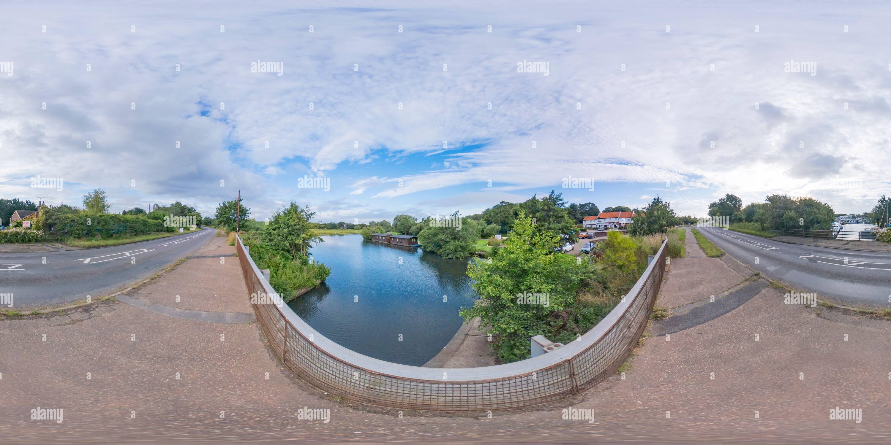 360° view of A view across the River Ant in the Norfolk village of ...