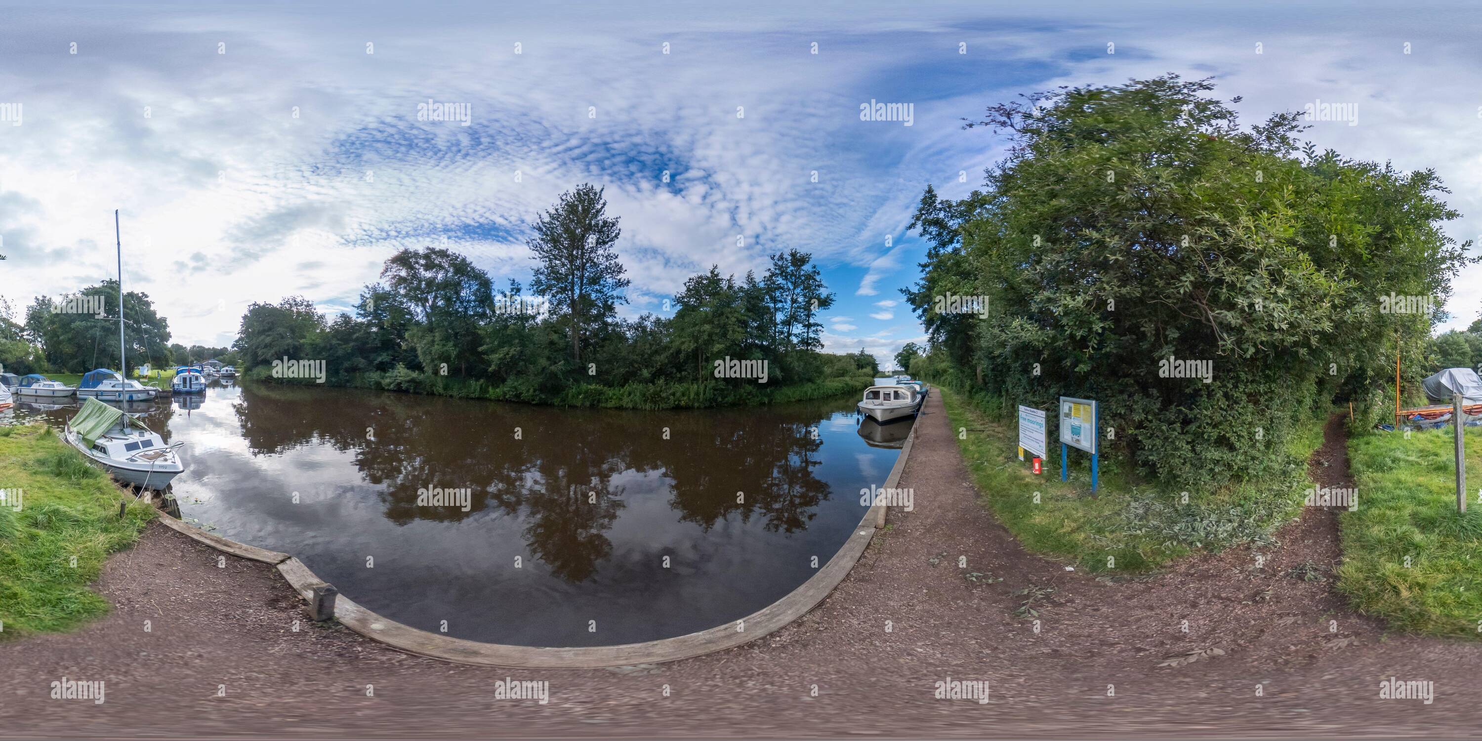 360° view of The public moorings on the River Ant at Sutton Staithe in ...