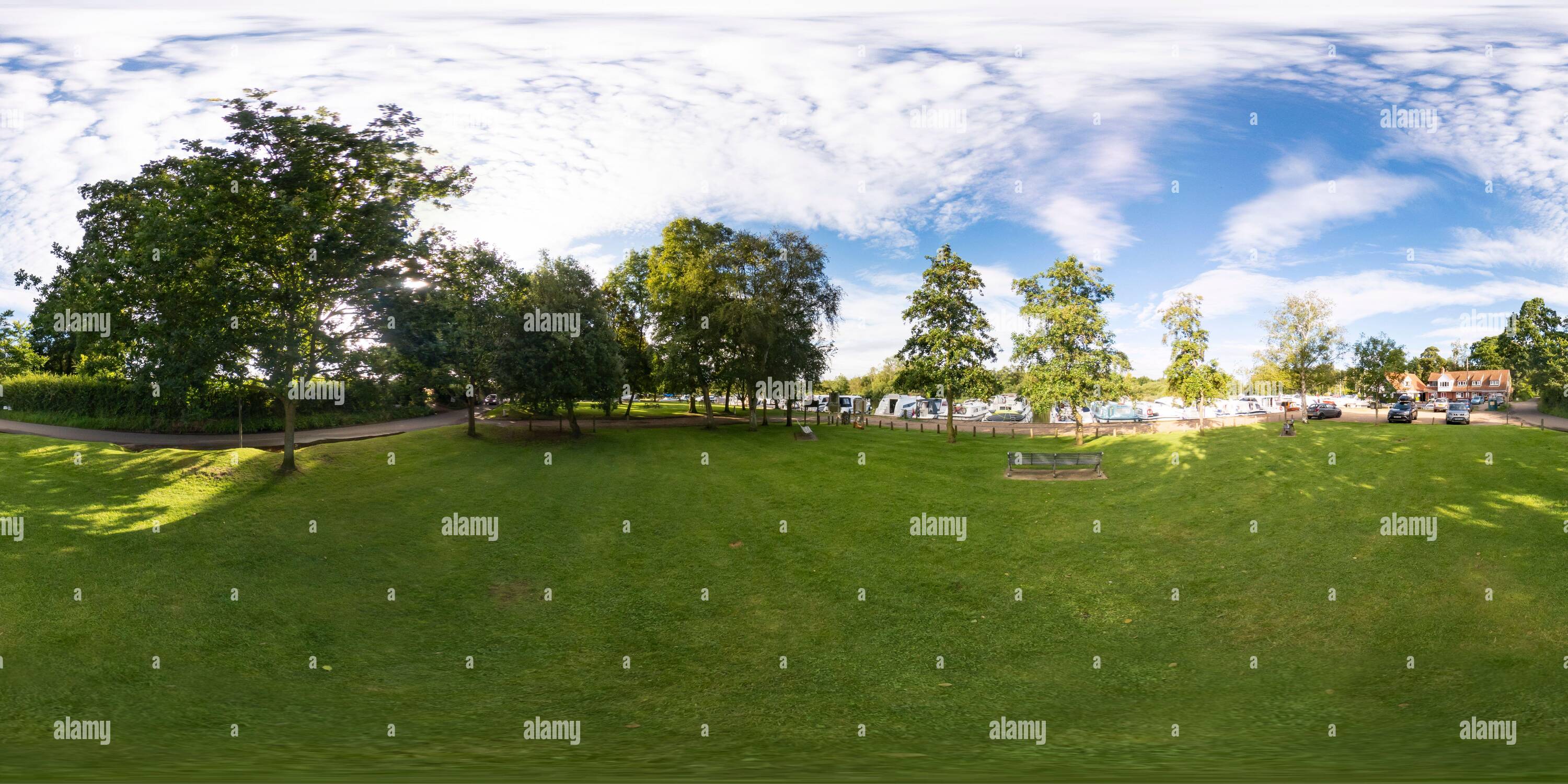 360° view of The public moorings on the River Ant at Womack Staithe in ...