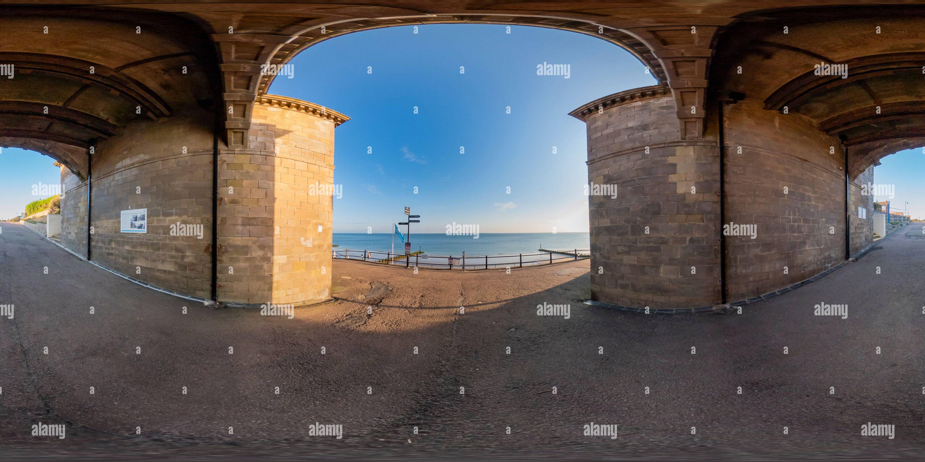 360° view of Sheringham seafront on the North Norfolk coast captured ...