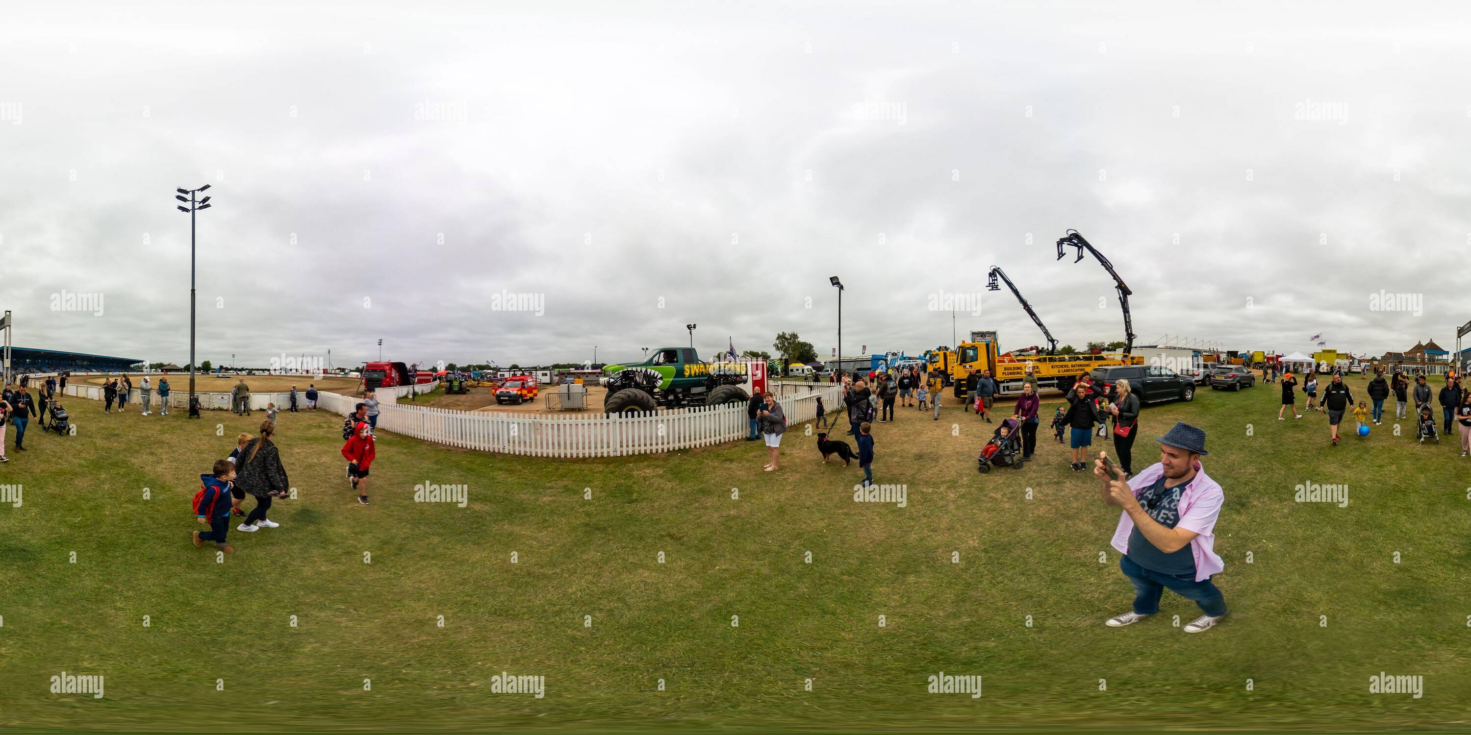 360° view of 360 panorama of Swamp Thing monster truck on display at ...