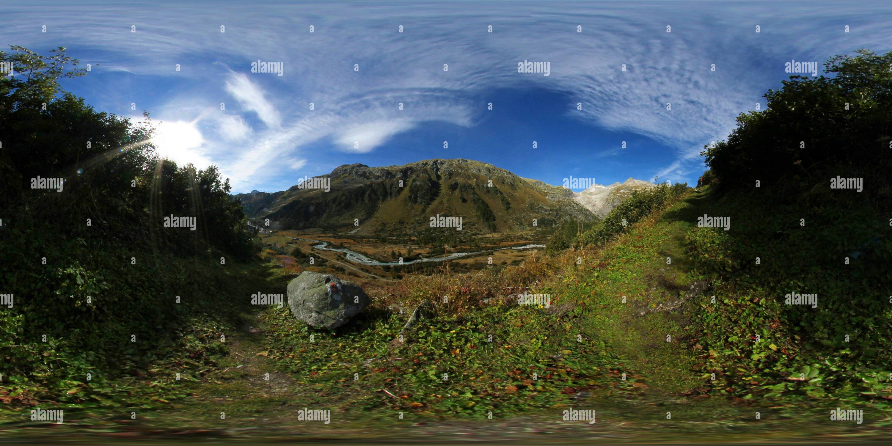 360° view of Gletsch Nature 1 - Alamy