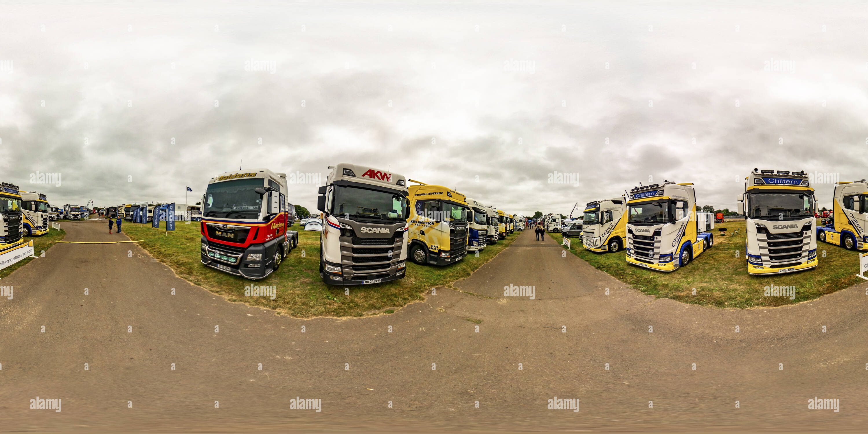 360° view of Lorries on display at the East of England Truck Fest 2021 ...