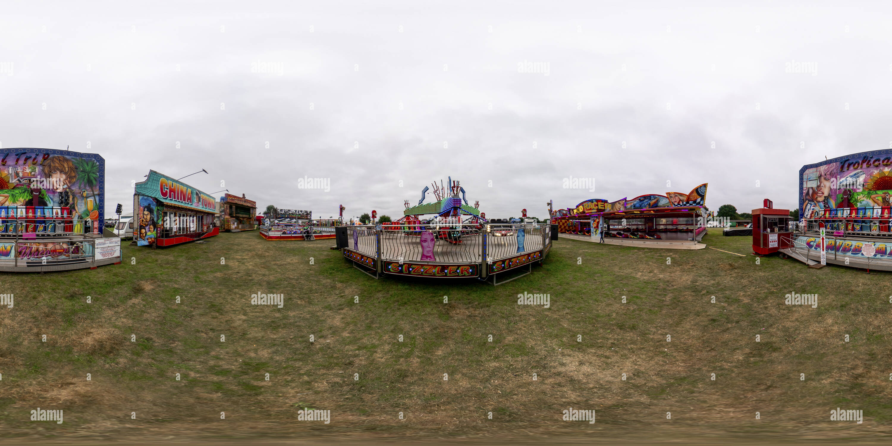 360° view of Mobile fairground rides and attractions, Truckfest 2021 ...