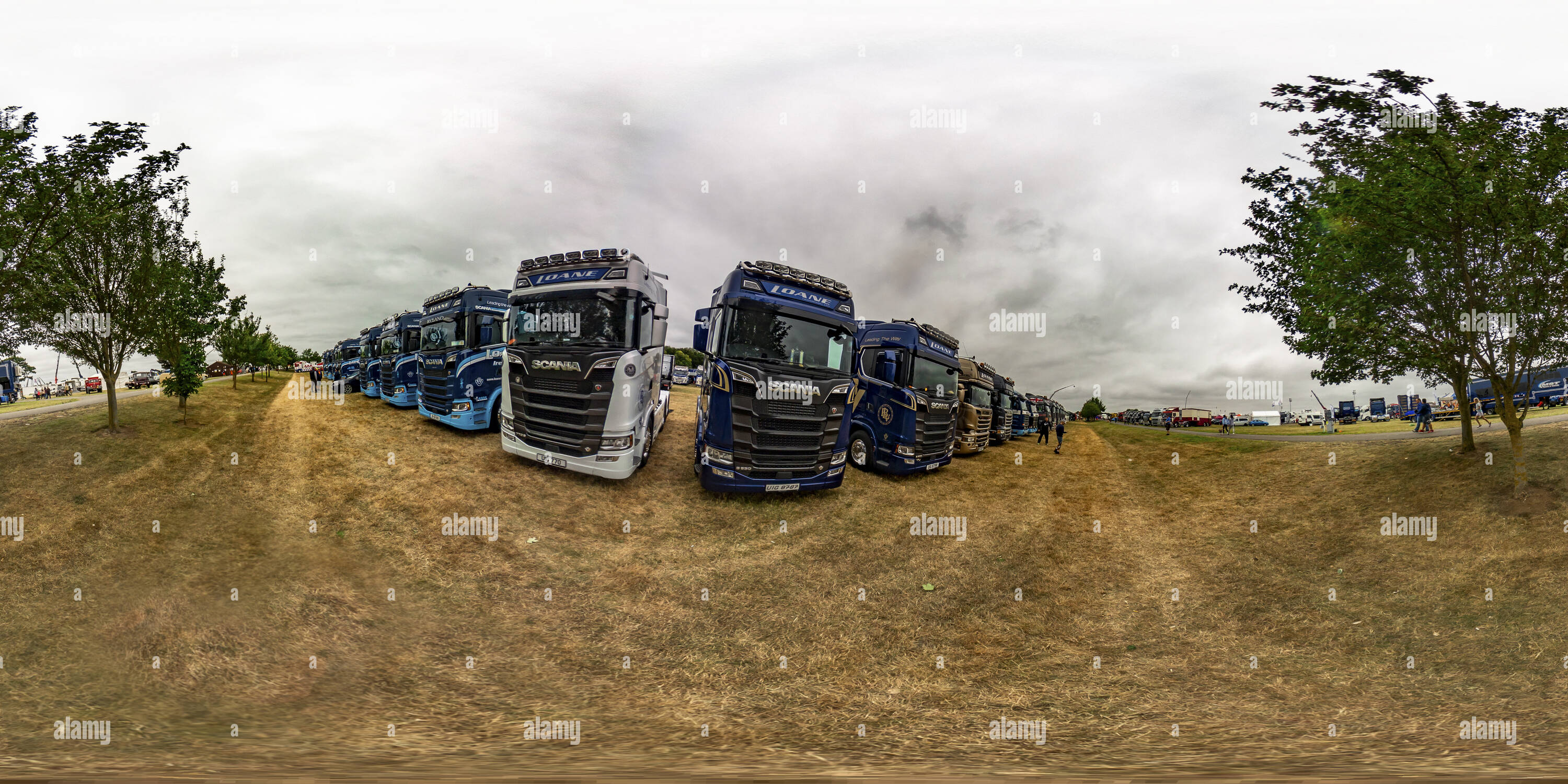 360° view of Lorries on display at the 2021 East of England Truck Fest ...