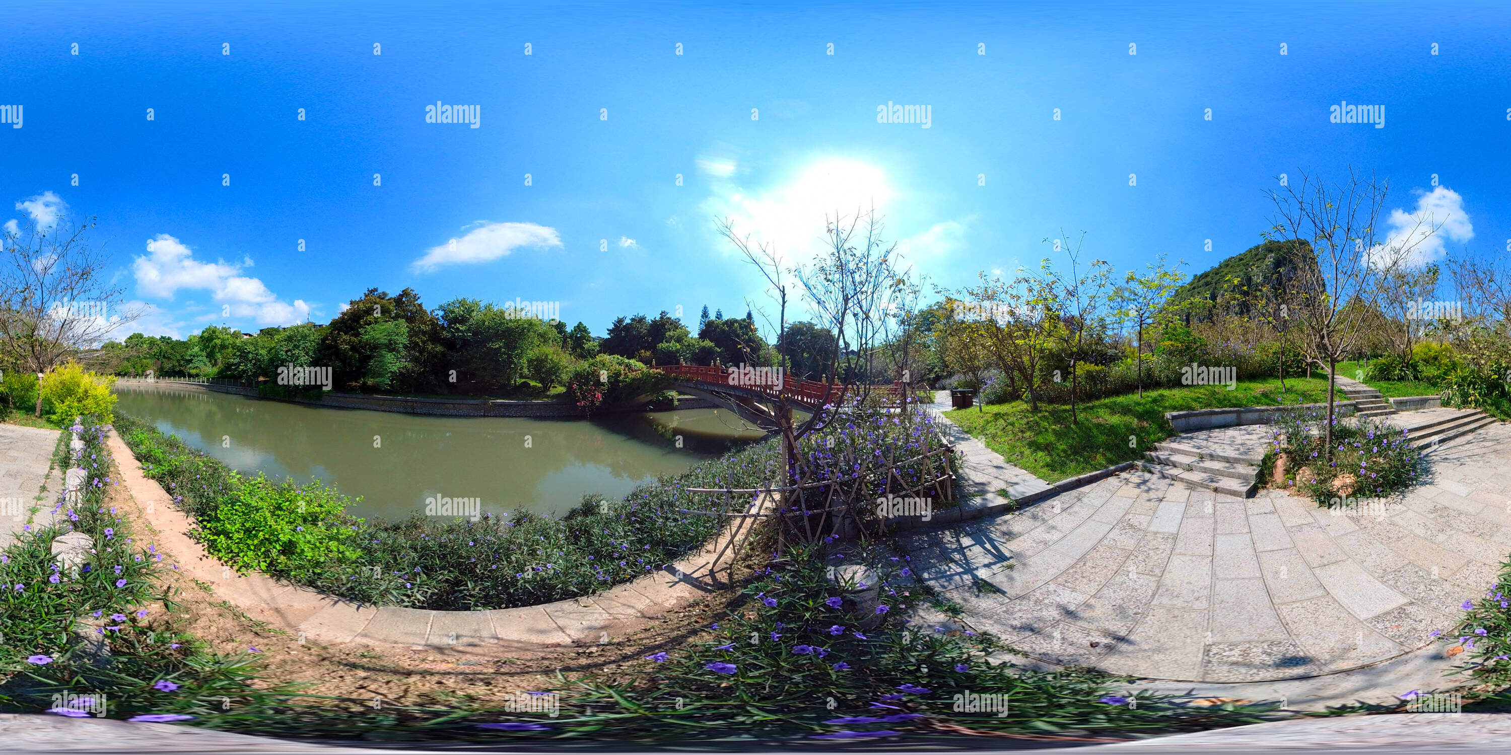 360° view of Nanxi mountain 3 - Alamy