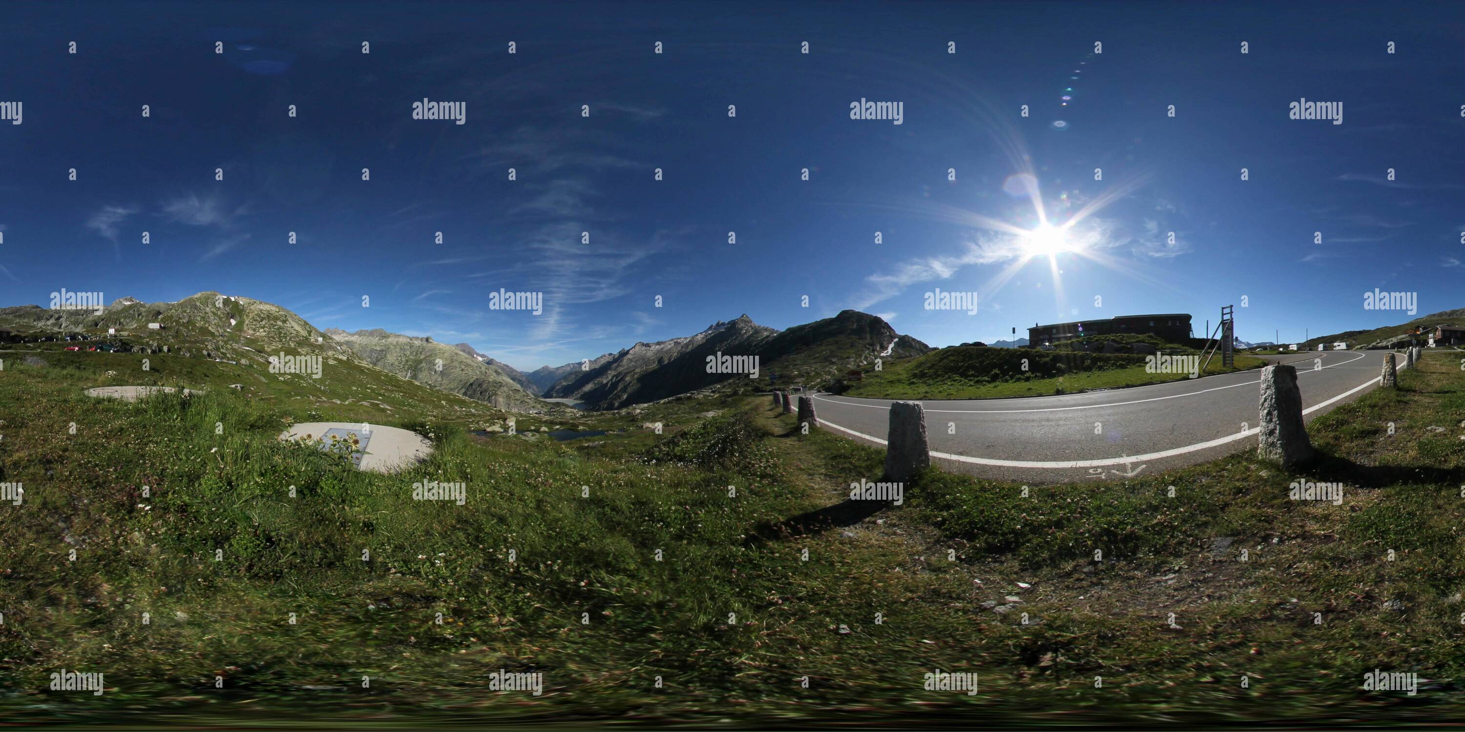 360° view of Haslital Valley - Alamy
