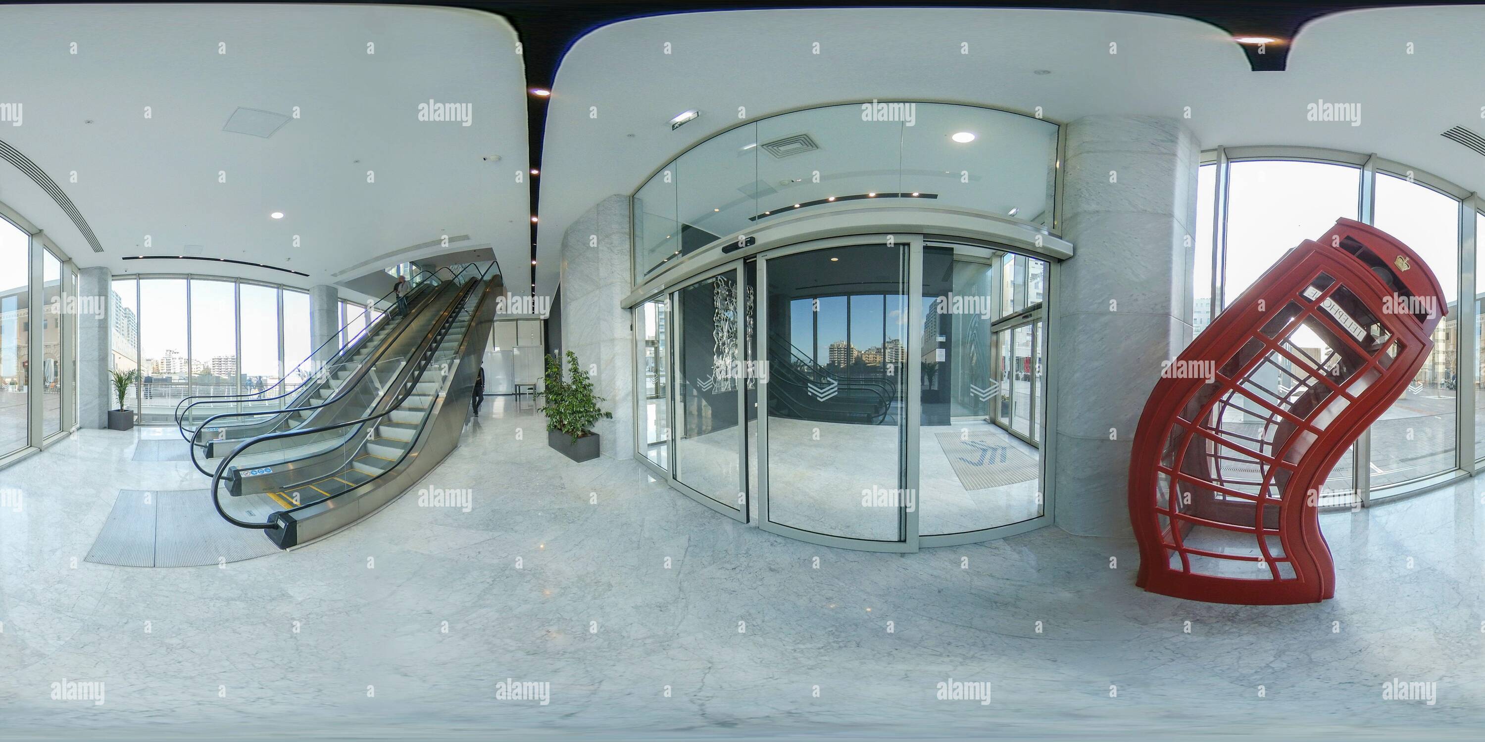 360° view of Hall entrance of office building - Alamy