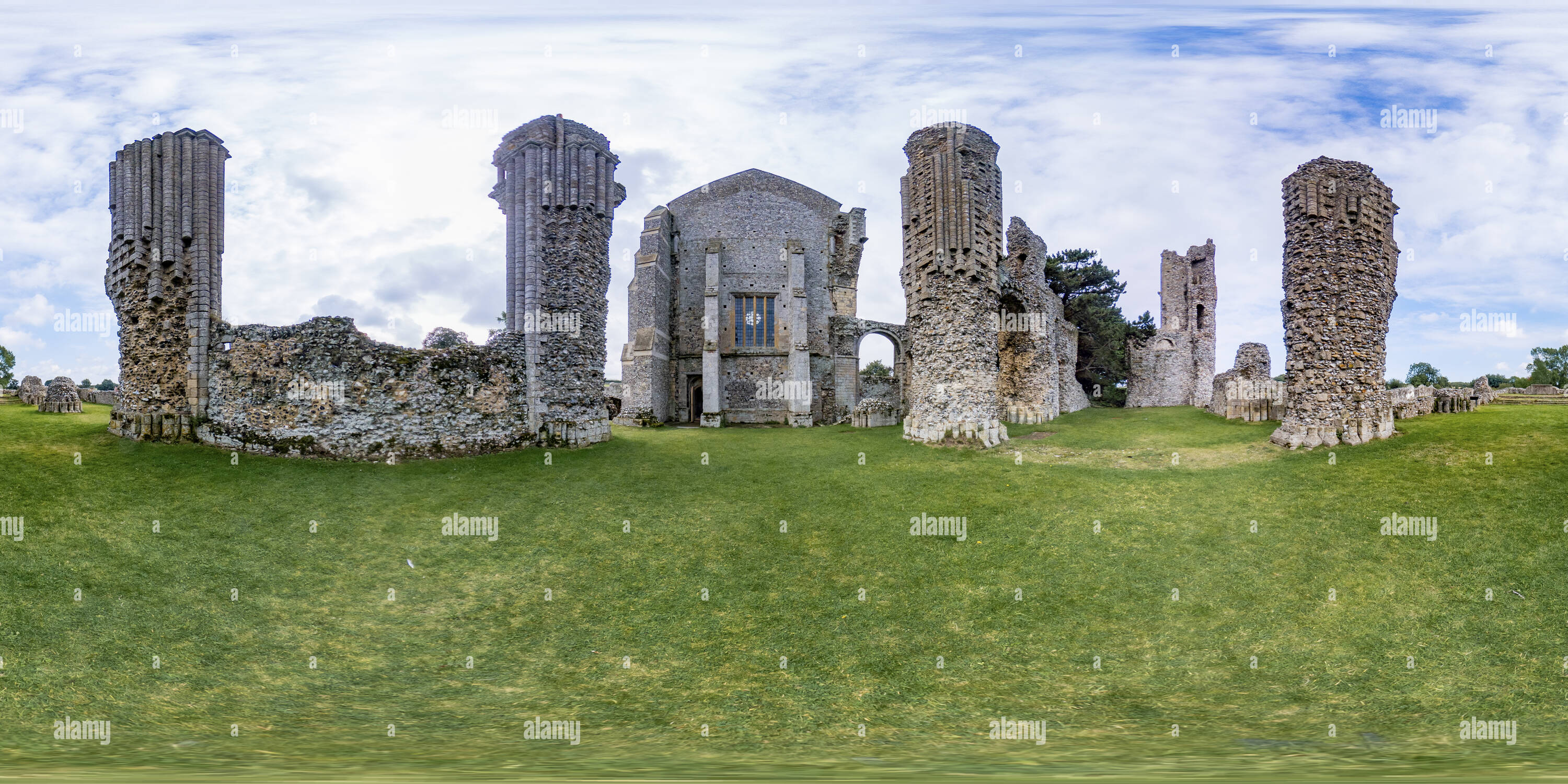 360° view of Binham Priory ruins, Norfolk - Alamy