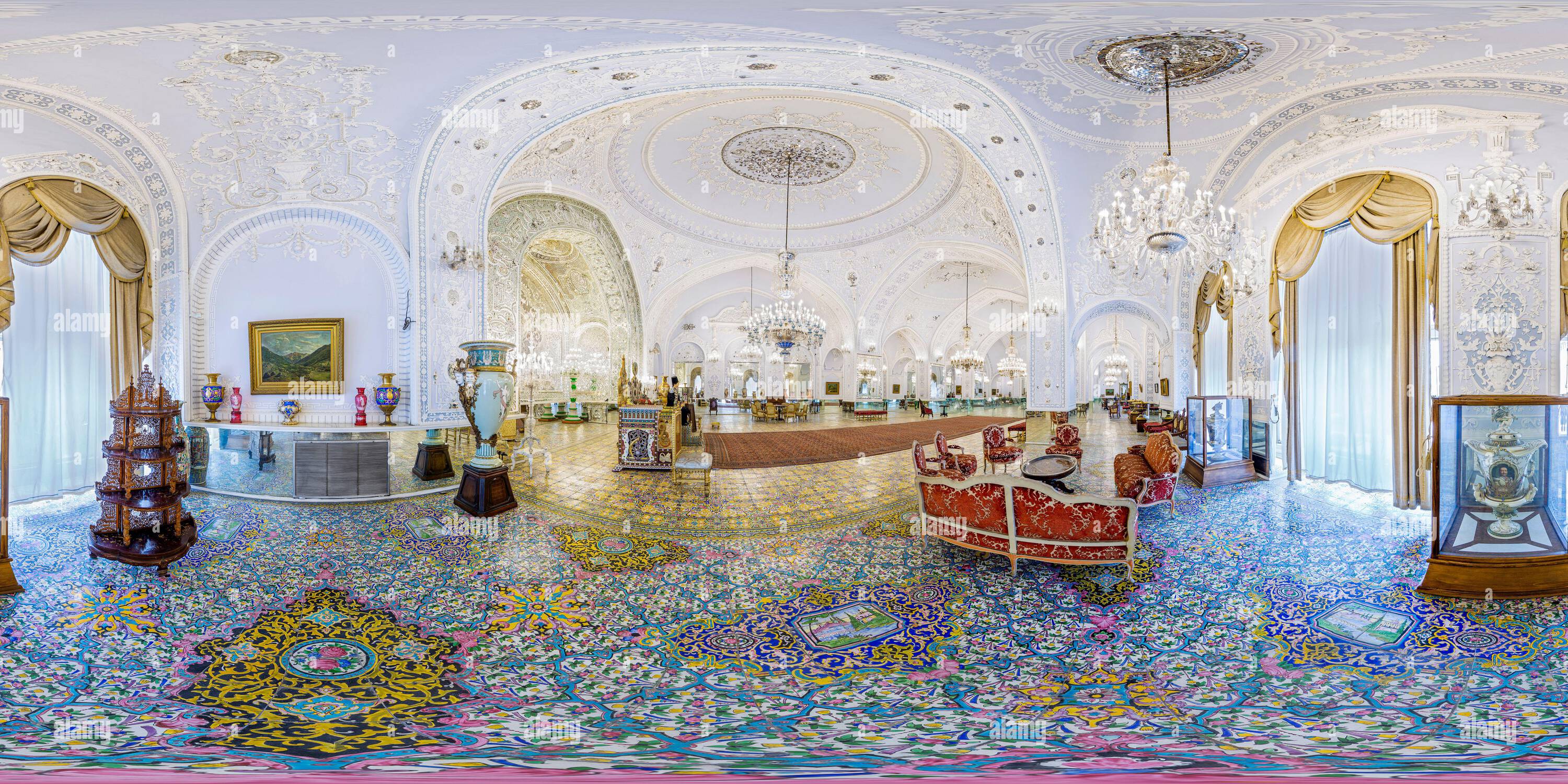 360° view of Golestan Palace , World Heritage - Alamy