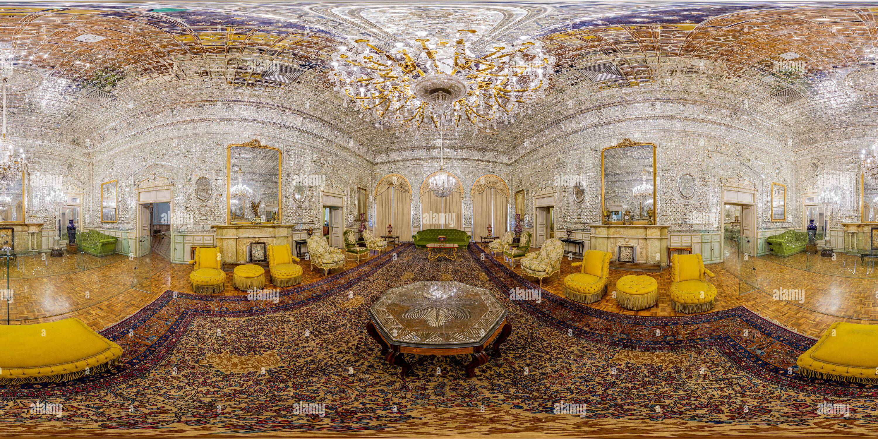 360° view of Golestan Palace , World Heritage - Alamy