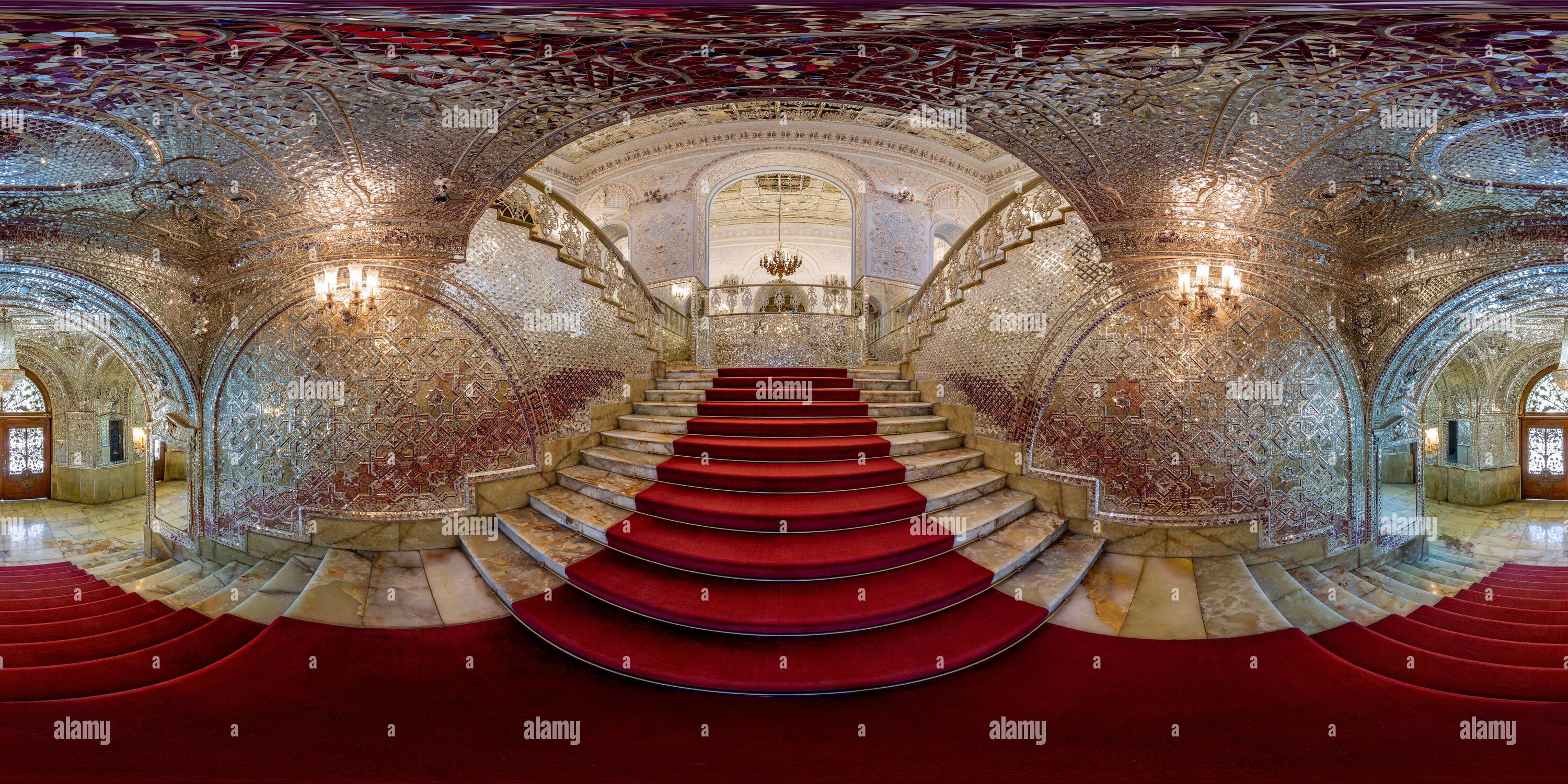 360° view of Golestan Palace , World Heritage - Alamy