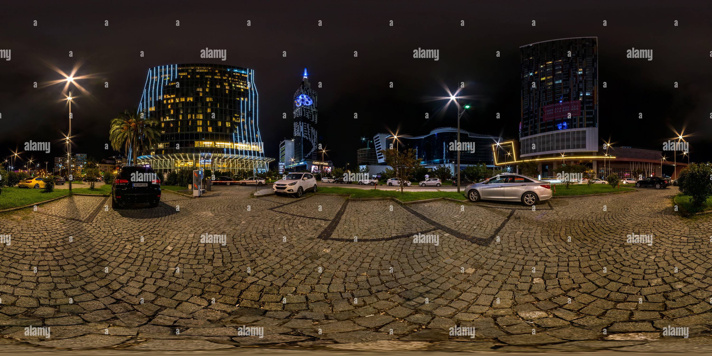 360° view of BATUMI, GEORGIA - SEPTEMBER 2021: full seamless spherical ...