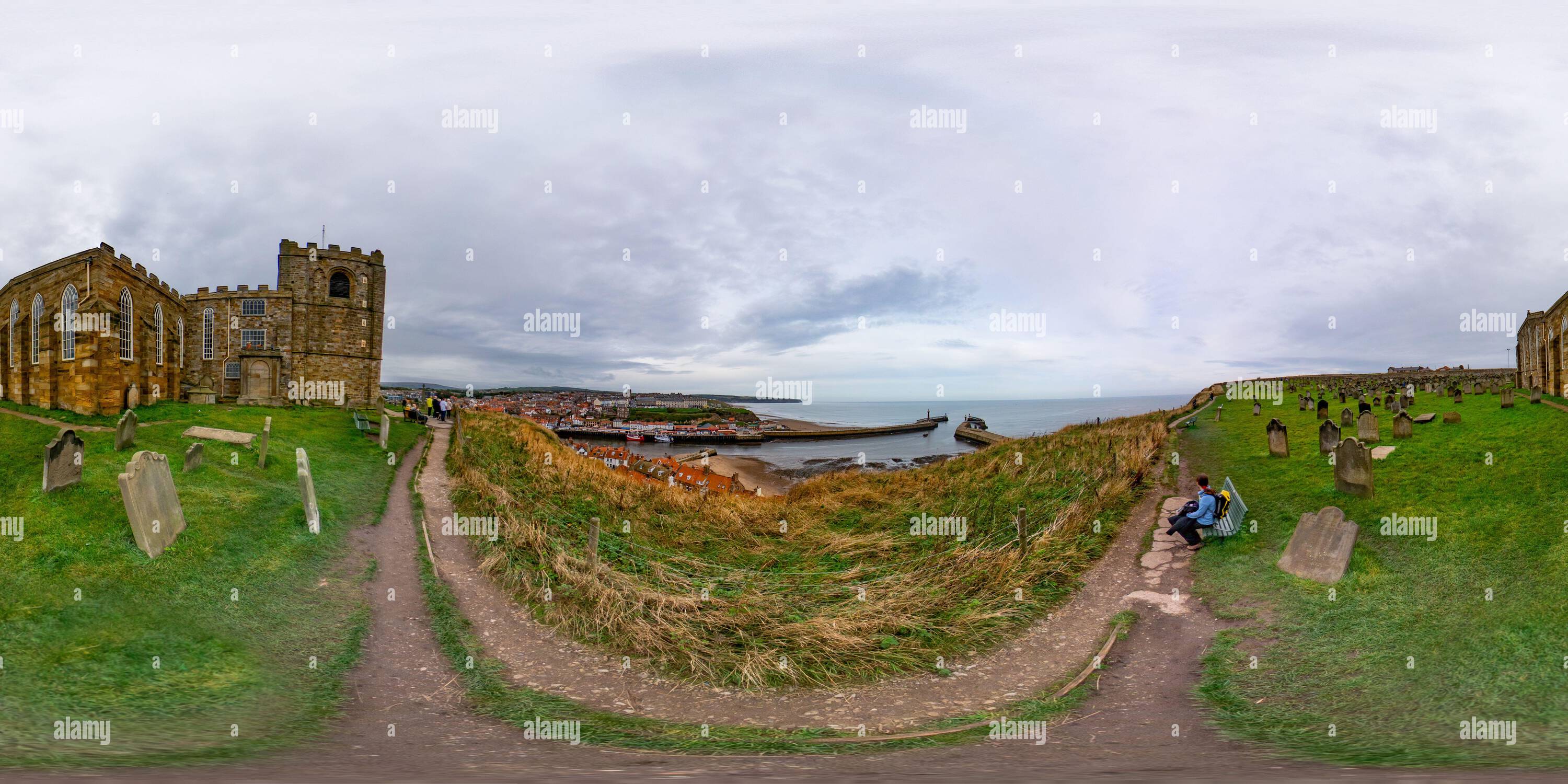 360° view of 360 spherical panorama of St Marys Church and churchyard ...