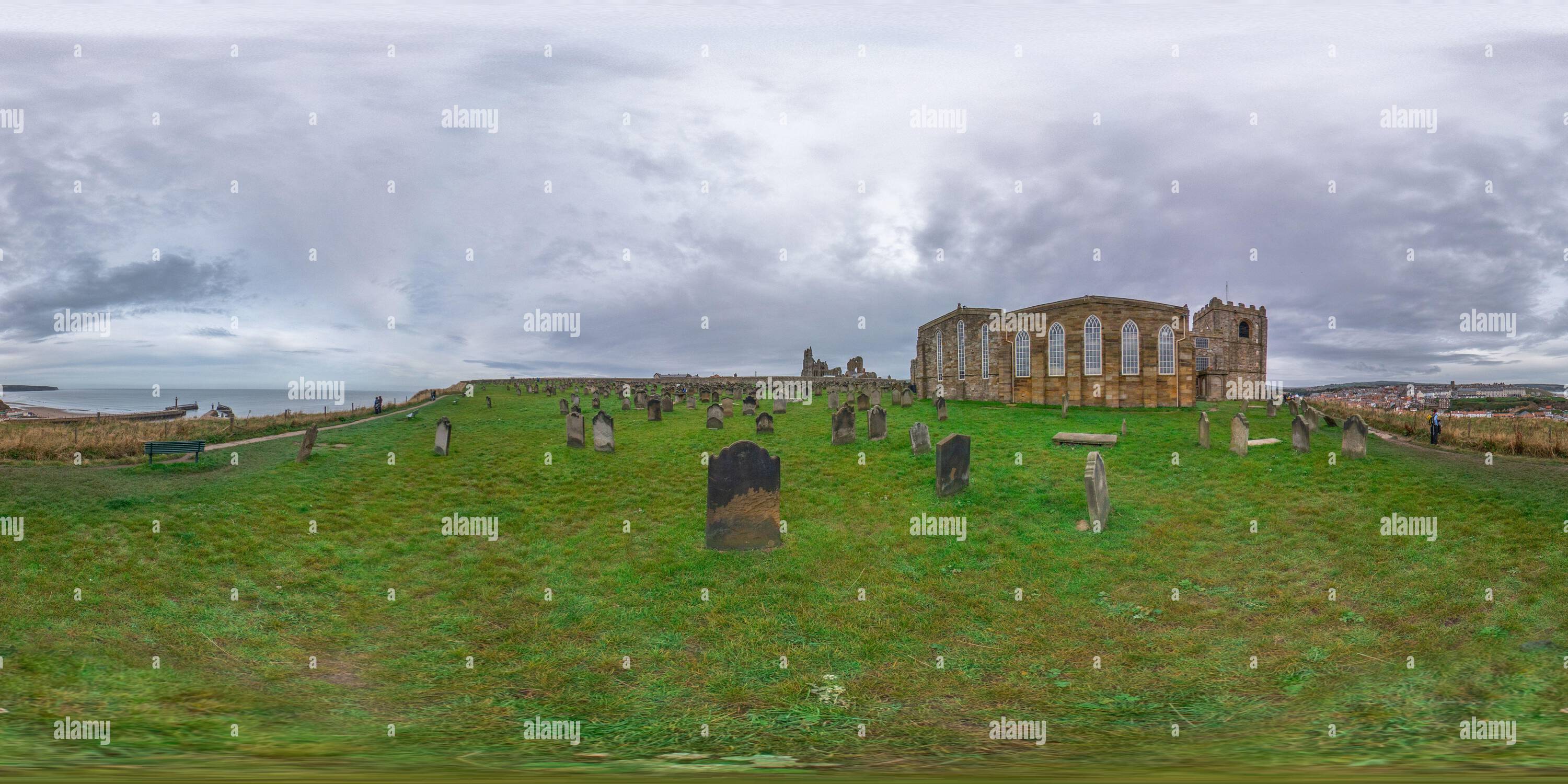 360° view of 360 spherical panorama of St Marys Church and churchyard ...