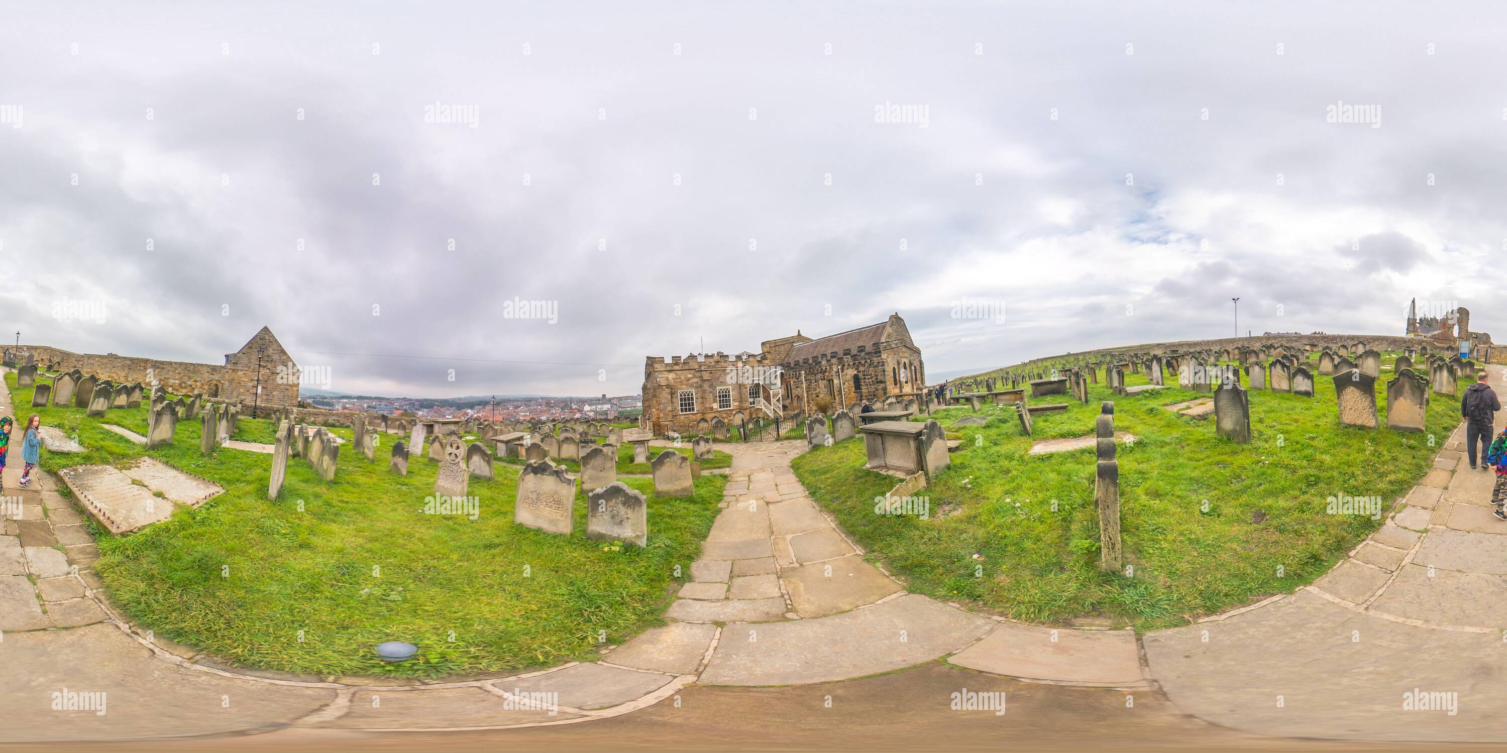 360° view of 360 spherical panorama of St Marys Church and churchyard ...