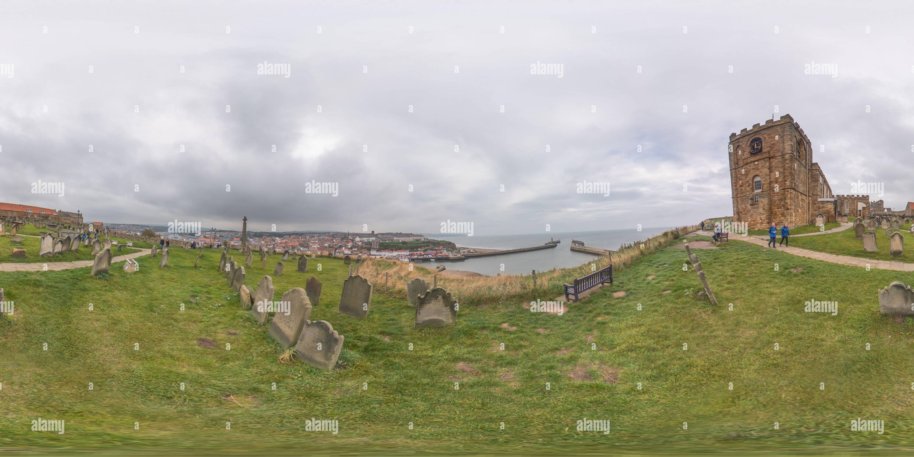 360° view of 360 spherical panorama of St Marys Church and churchyard ...