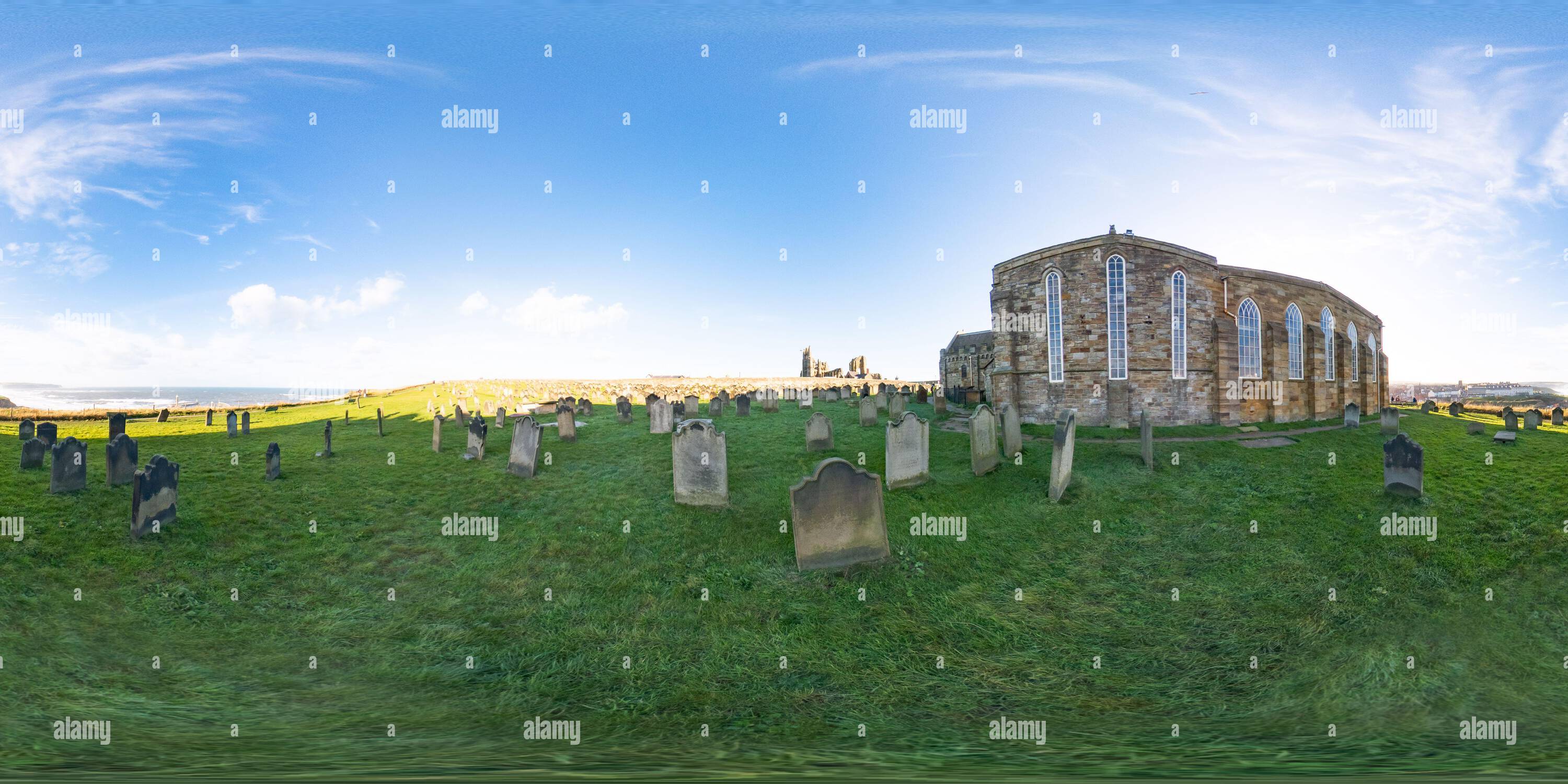 360° view of 360 spherical panorama of St Marys Church and churchyard ...