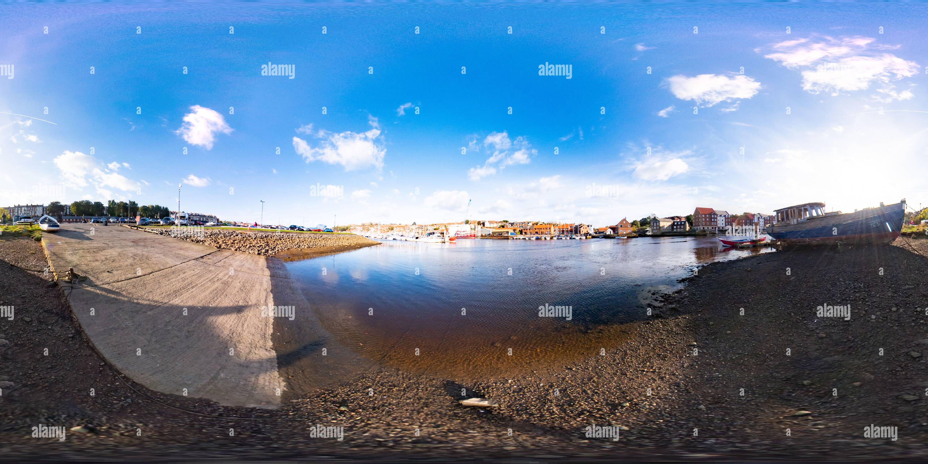 360° view of 360 spherical panorama captured in Whitby Marina in North ...