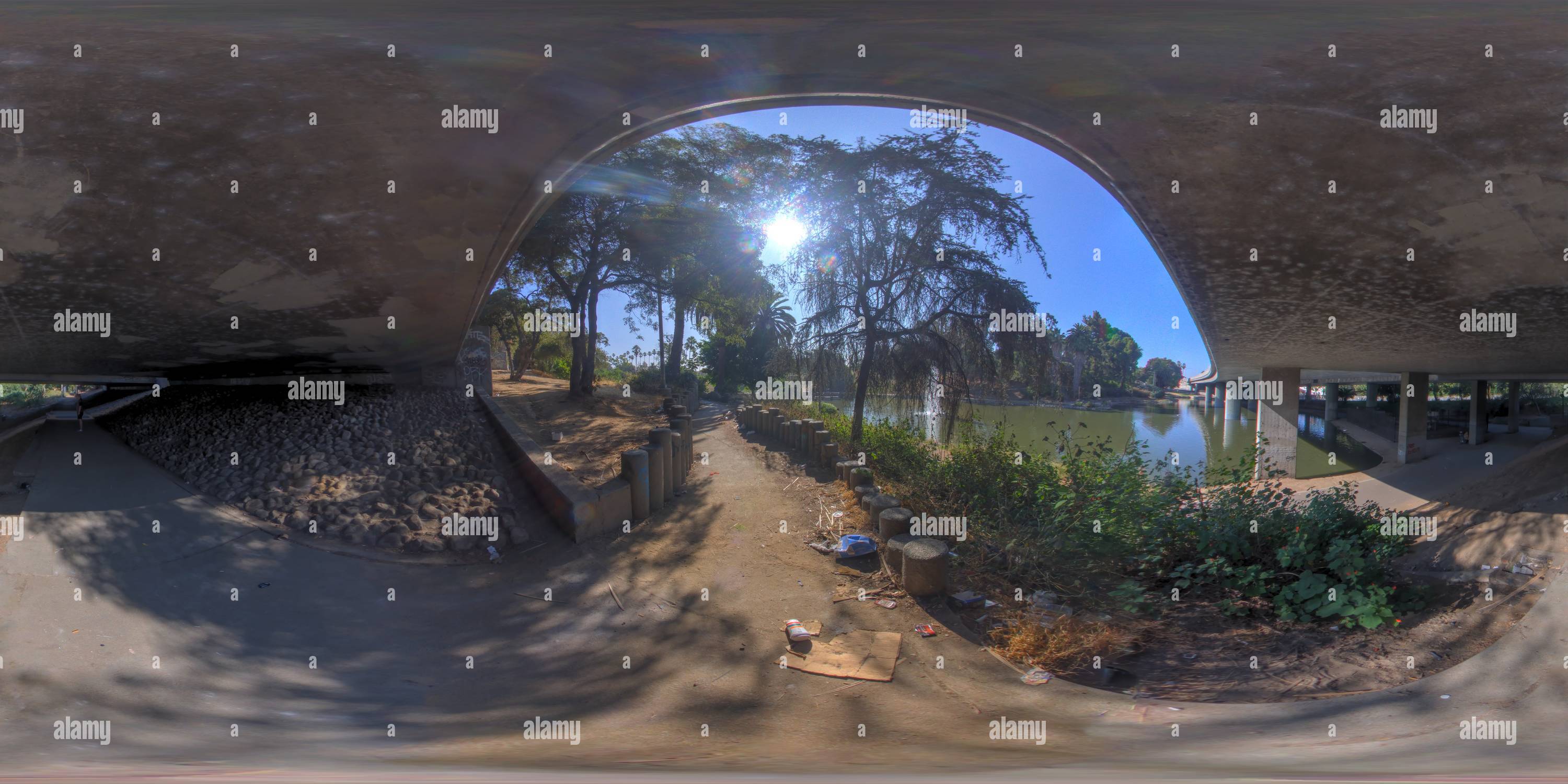 360° view of HDR 360 Pano DTLA Eastside Hollenbeck Park Lake - 071 ...