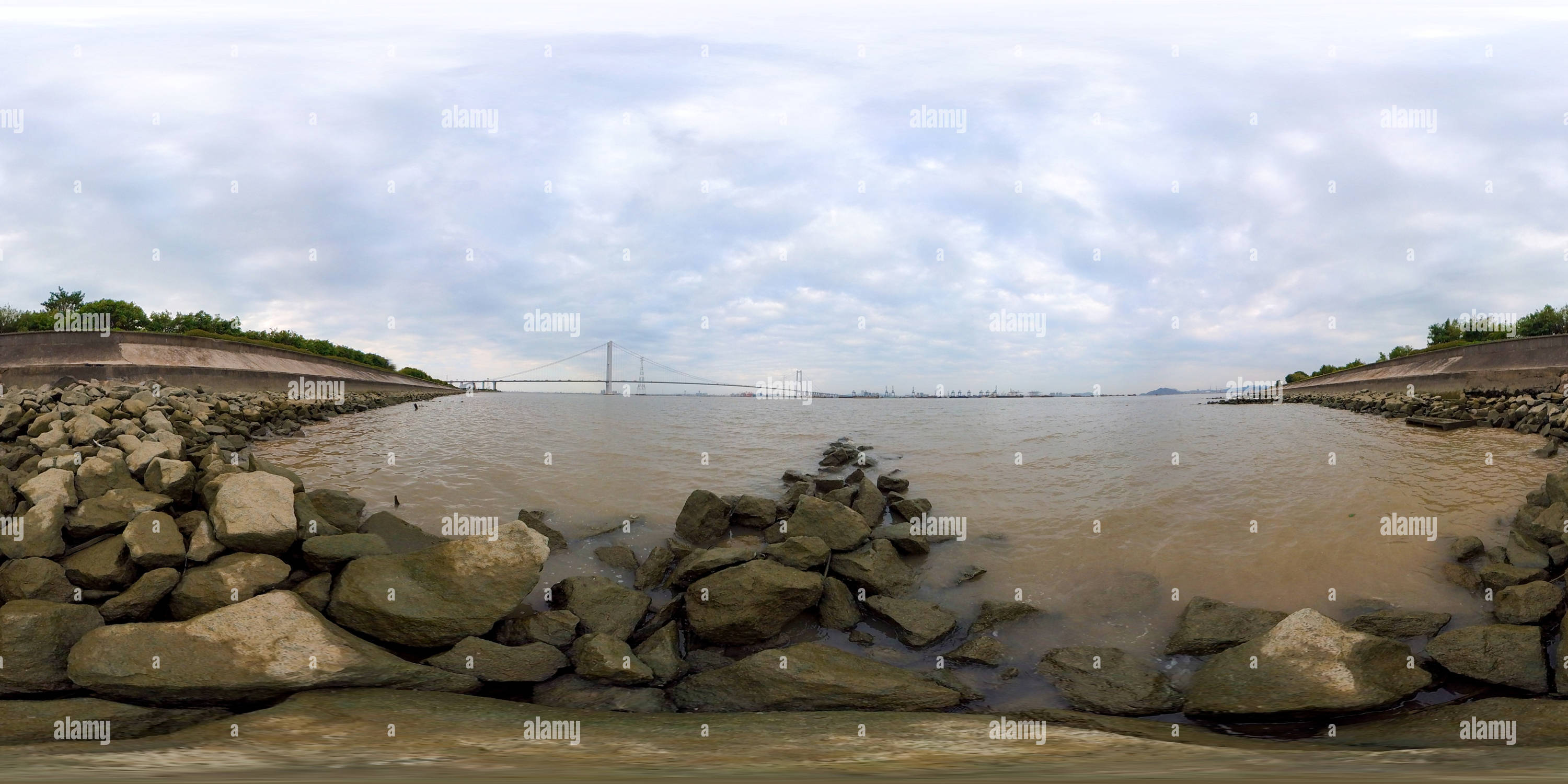 360° view of It's under Nansha Bridge,Guangzhou - Alamy