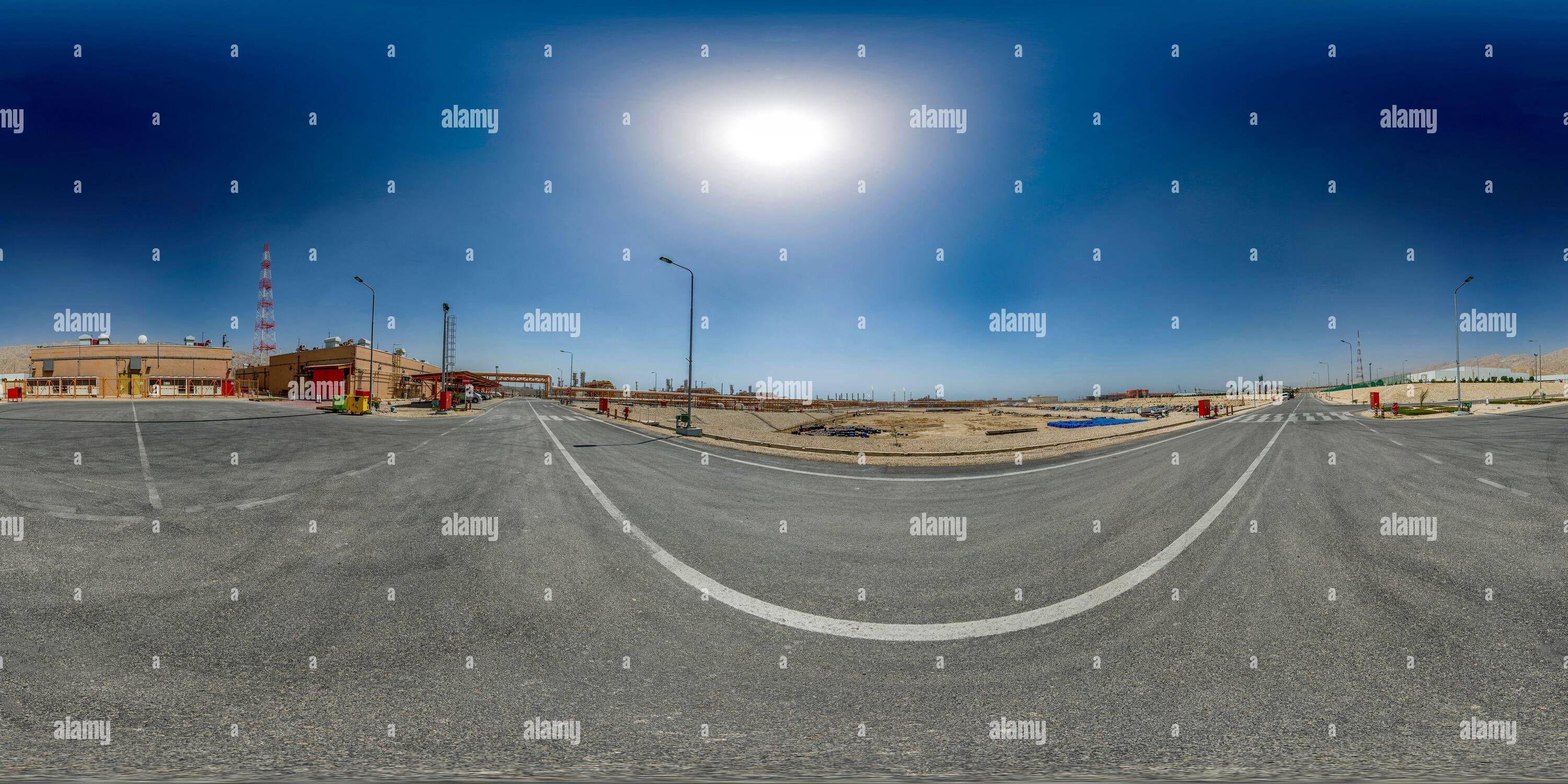 360° view of Ninth refinery of the South Pars Gas Complex - Alamy