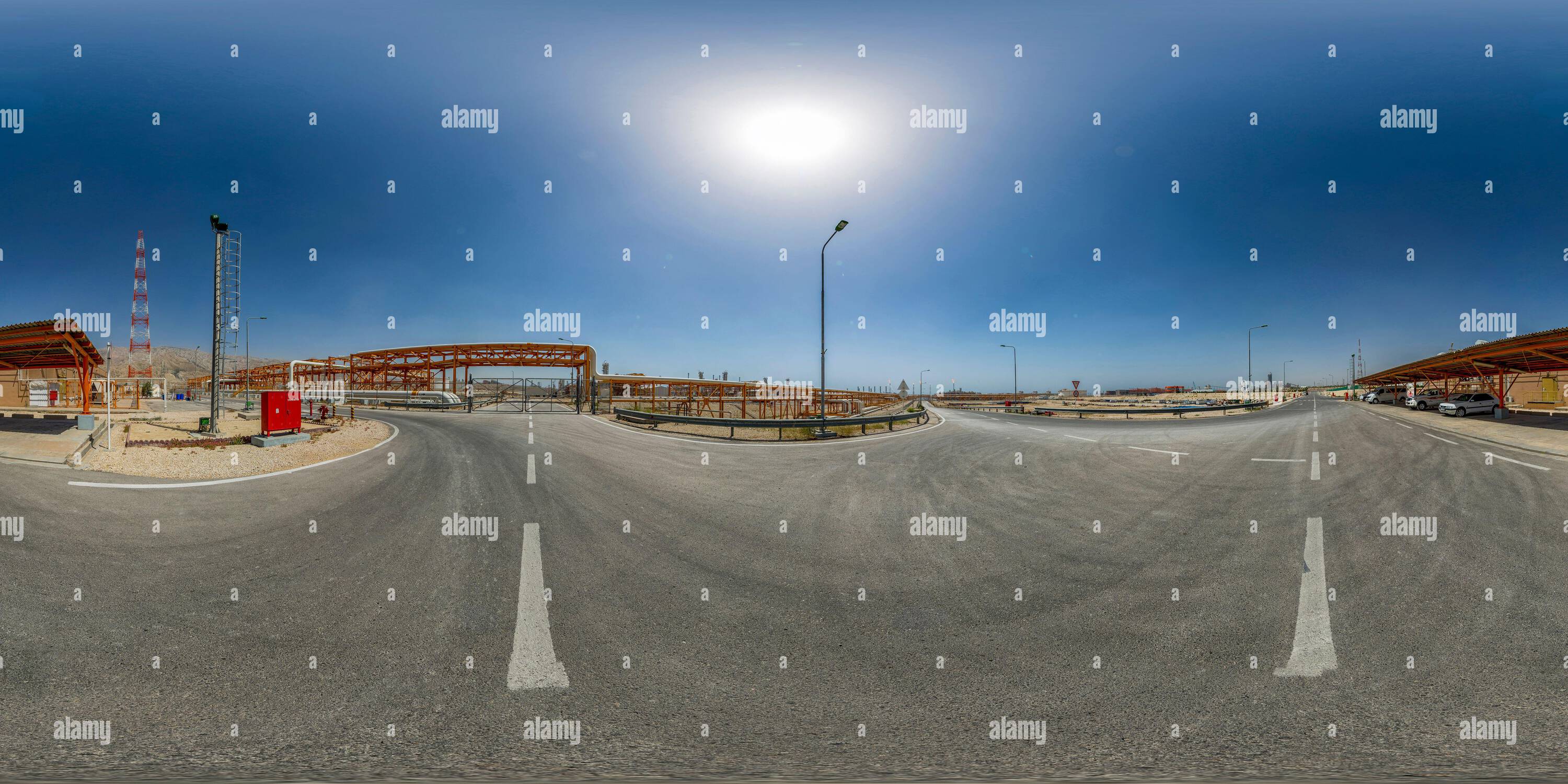360° view of Ninth refinery of the South Pars Gas Complex - Alamy