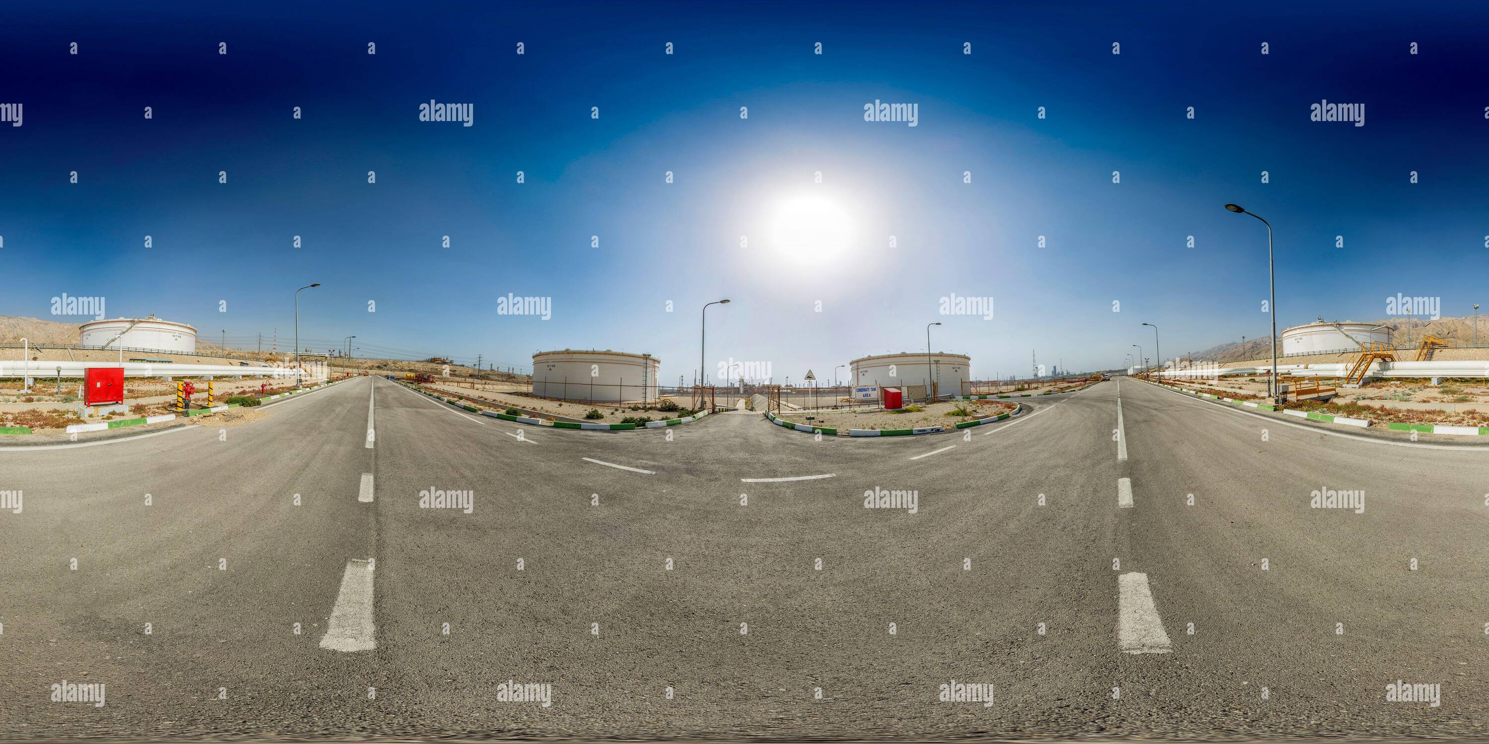 360° view of Ninth refinery of the South Pars Gas Complex - Alamy