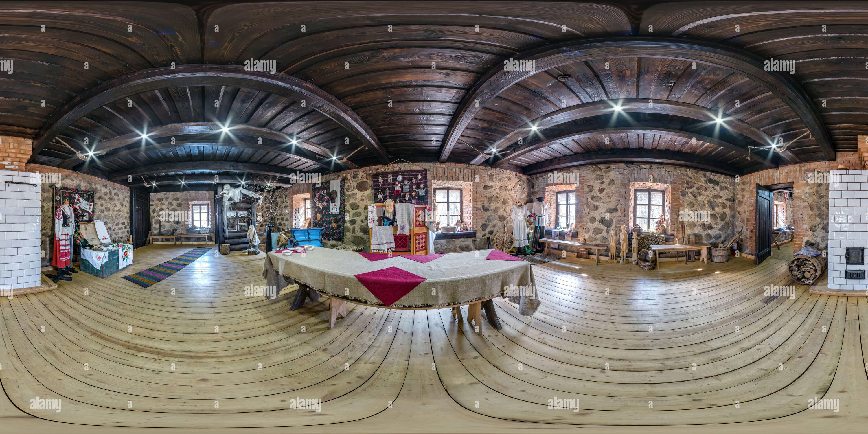 360° view of LIDA, BELARUS - MAY, 2021: Full spherical seamless hdri ...