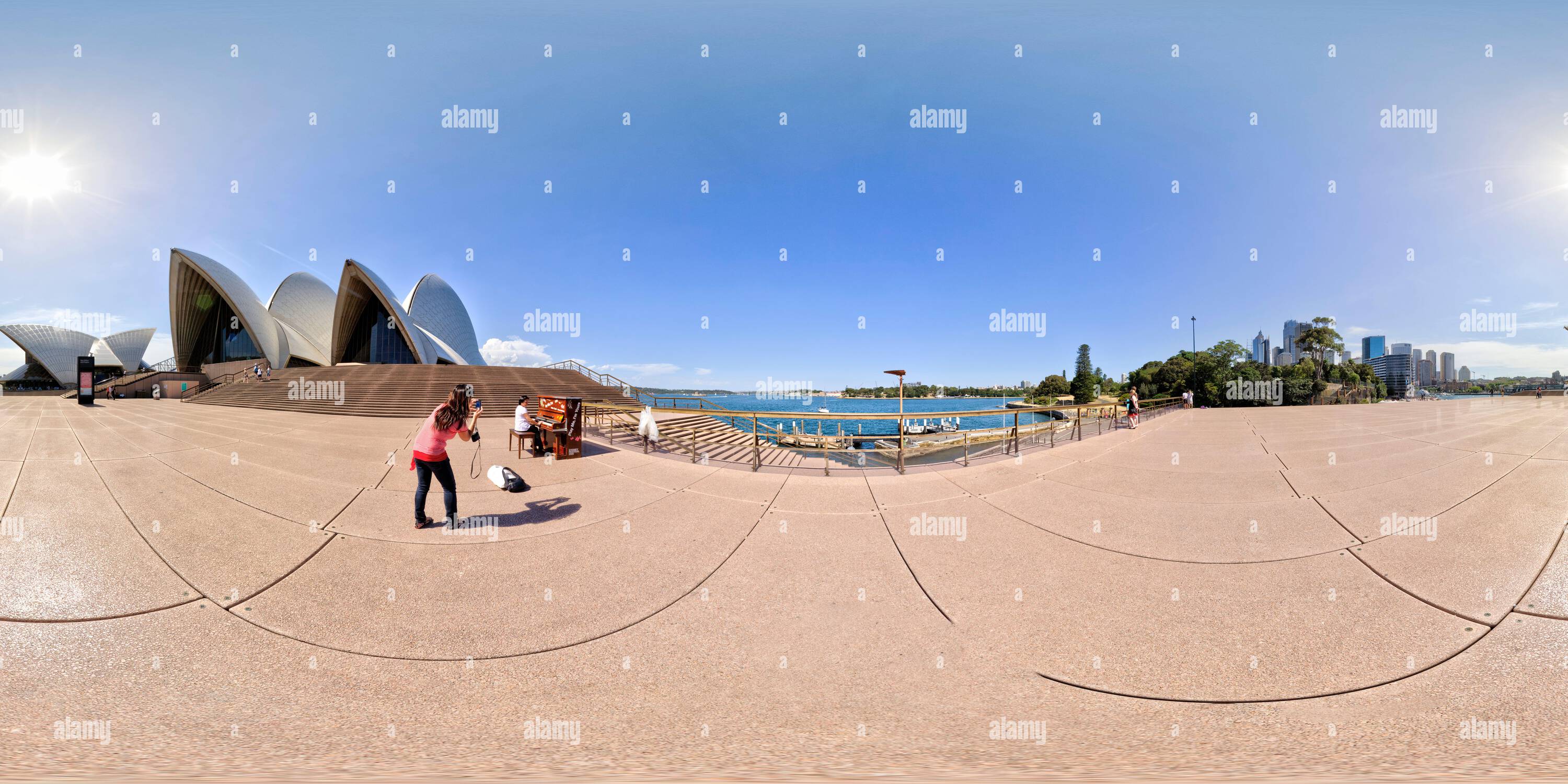 360° view of Panoramic view of the Sydney Opera House and waterfront ...