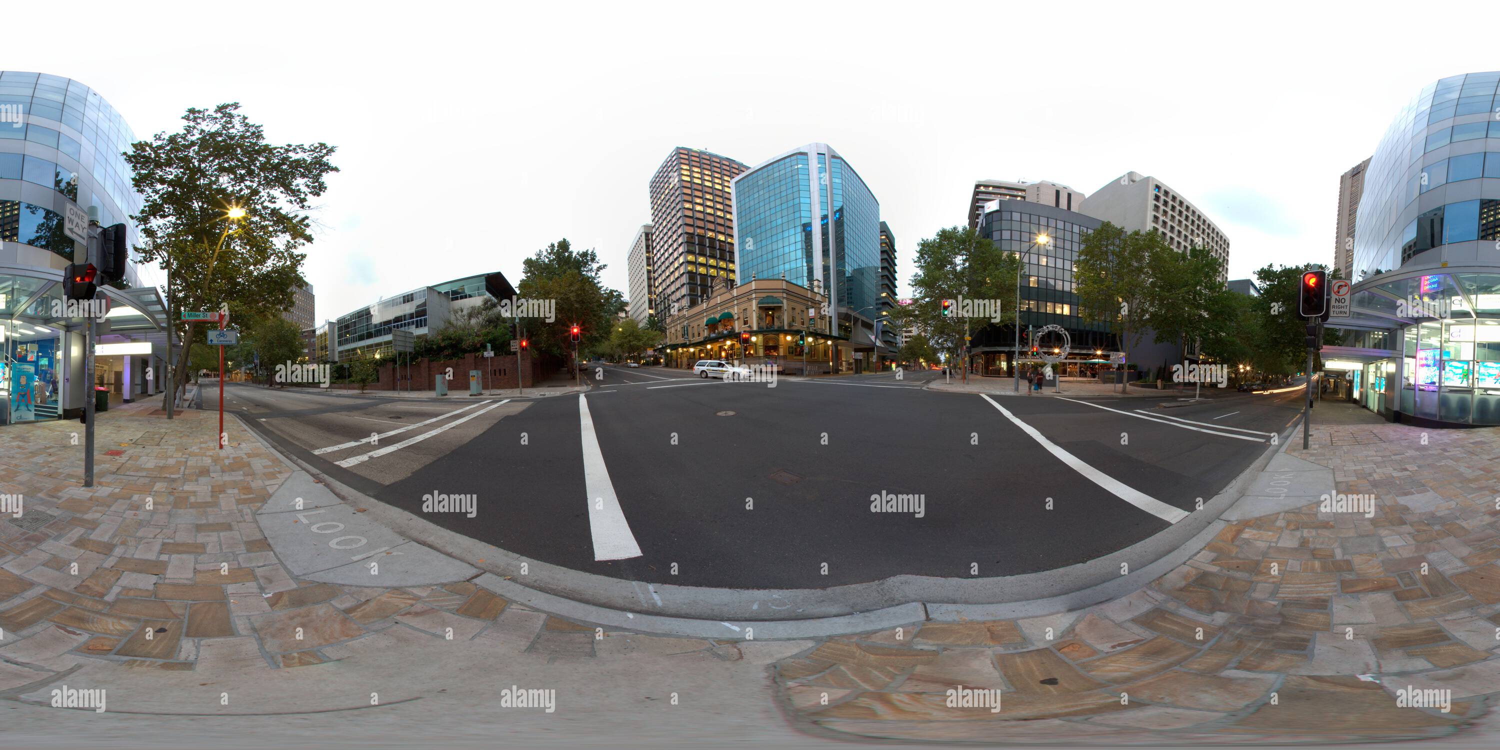 360° view of 360 panoramic of Miller Street North Sydney Australia - Alamy