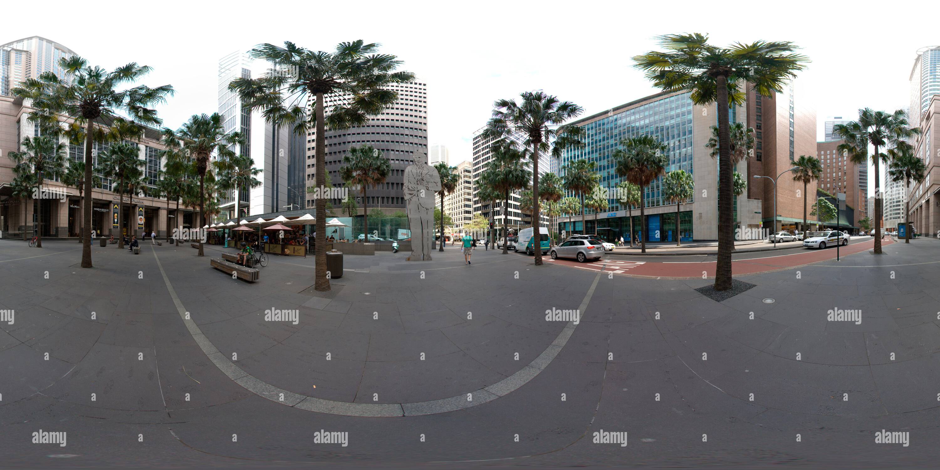 360° view of 360 panoramic of Chifley Square in Sydney Australia - Alamy
