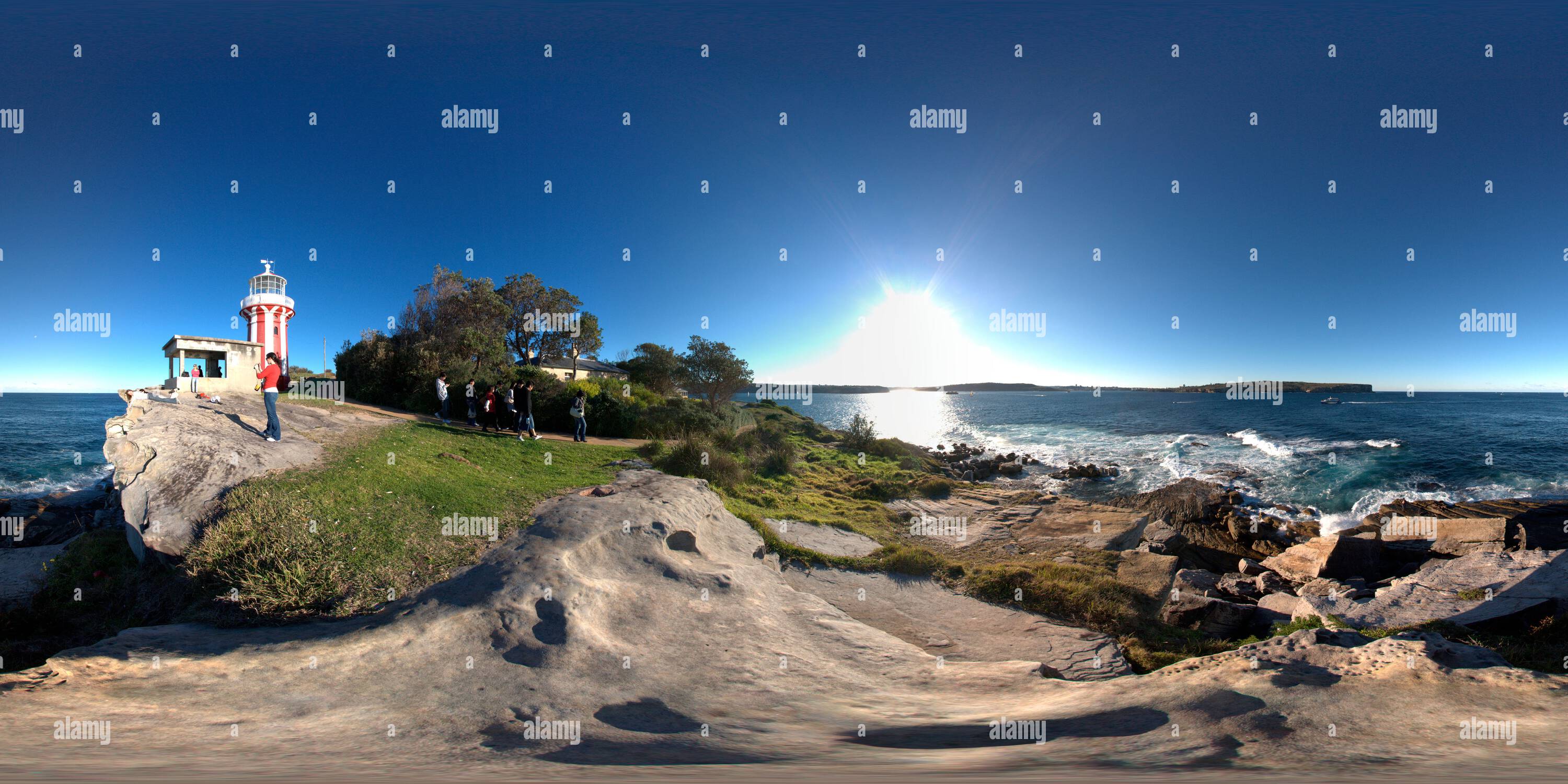 360° view of 360 panoramic of Hornby Lighthouse at Watsons Bay Sydney ...