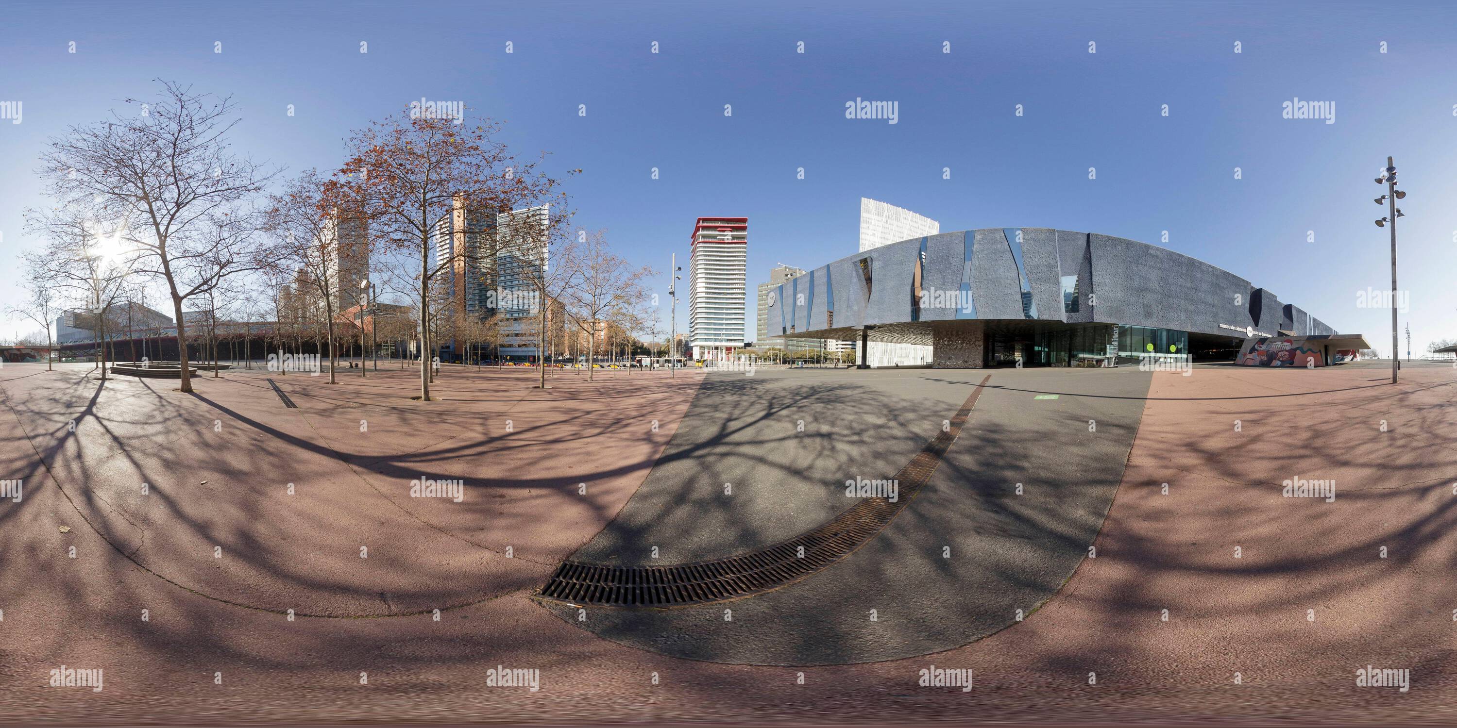 360° view of Forum Barcelona, museum and convention center - Alamy